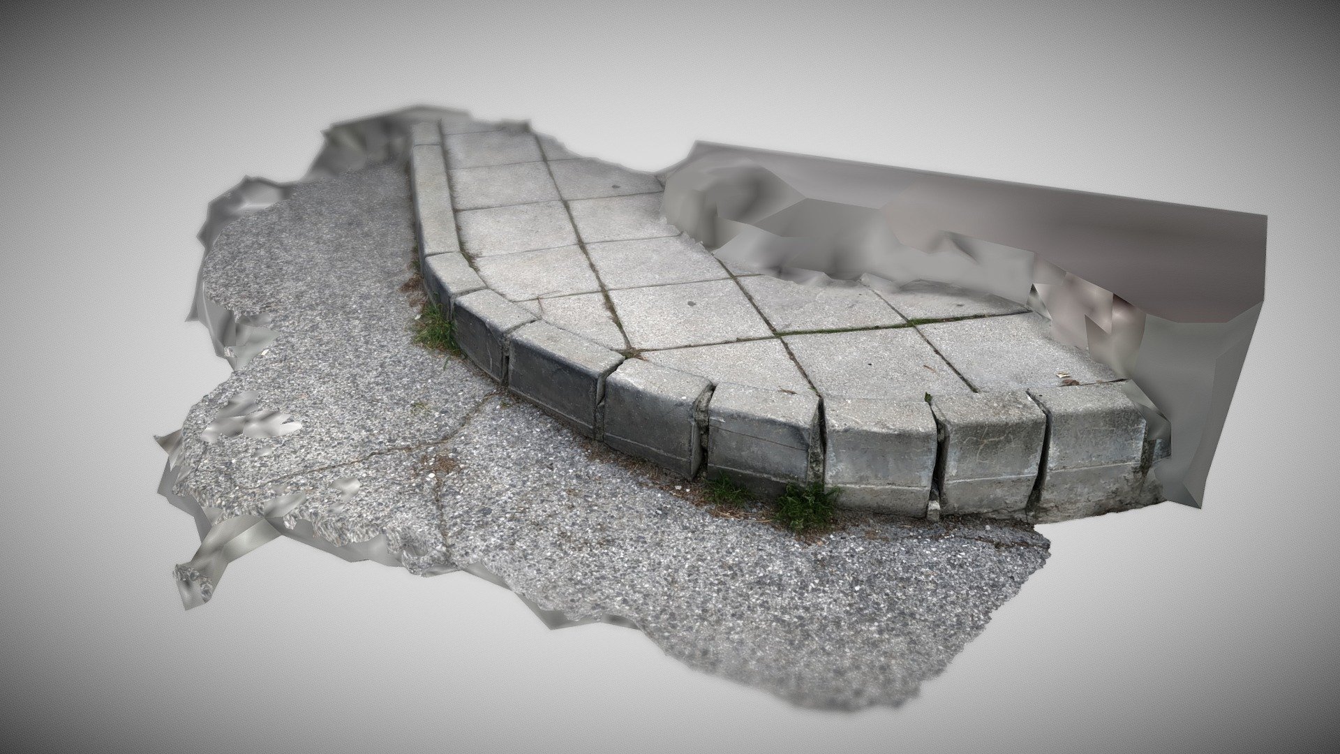 Curbstone - Download Free 3D model by mitakazoom [4fe0bf1] - Sketchfab