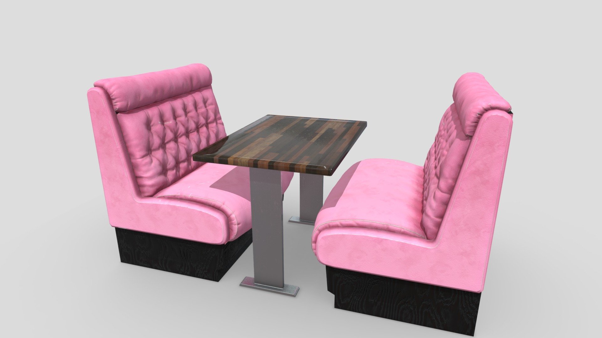 Booth - Sushi Bar Project - 3D model by R. Levi Siewert (@siewertlevi ...
