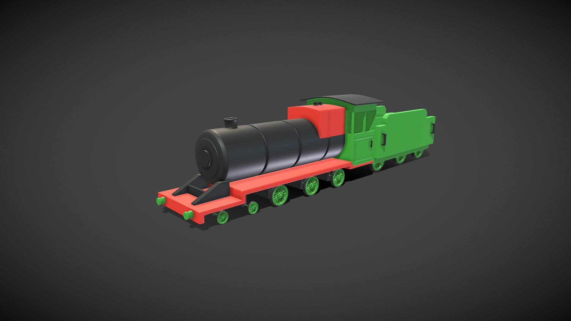 Train with engine - Buy Royalty Free 3D model by Sandeep Choudhary ...