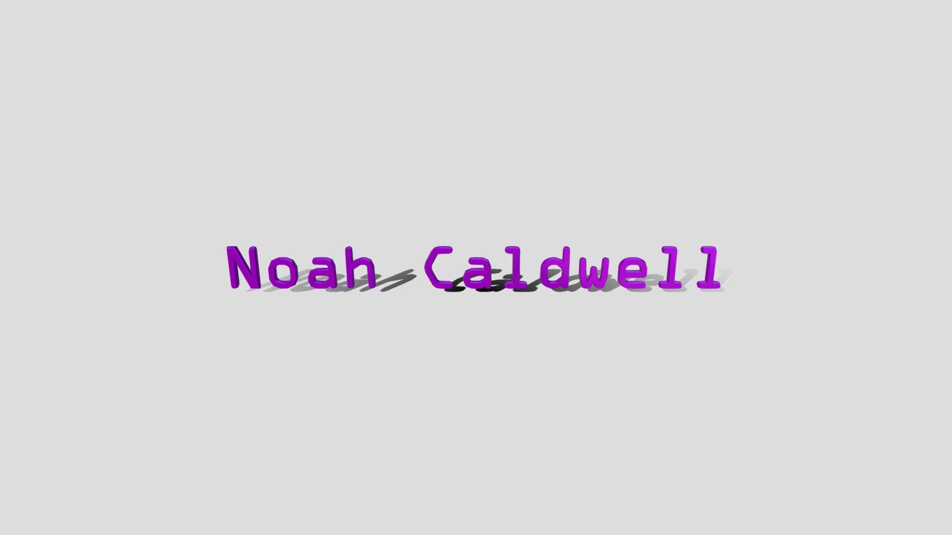 My Name - Download Free 3D model by caldwe70 [4fe629a] - Sketchfab