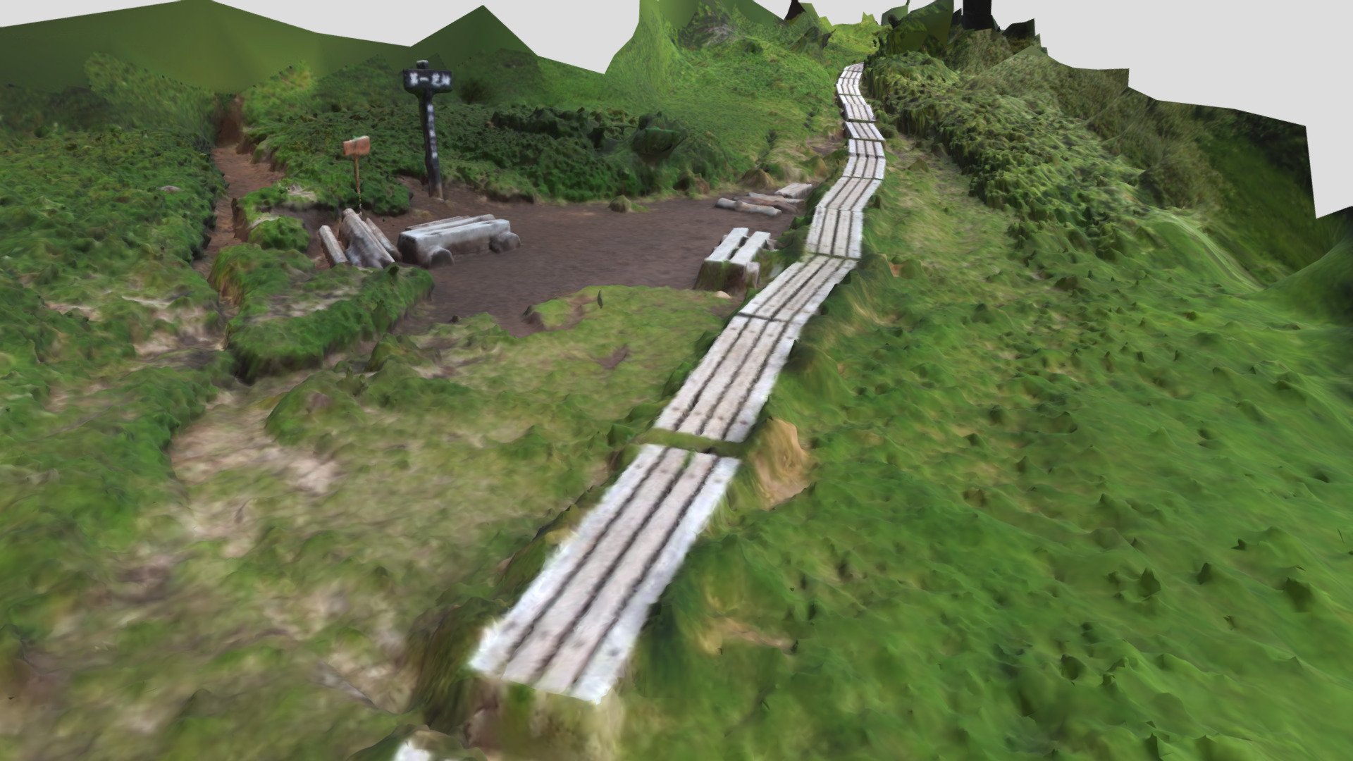Mt.Midori-dake Trail 10 1stGarden - Download Free 3D model by ezorisu ...