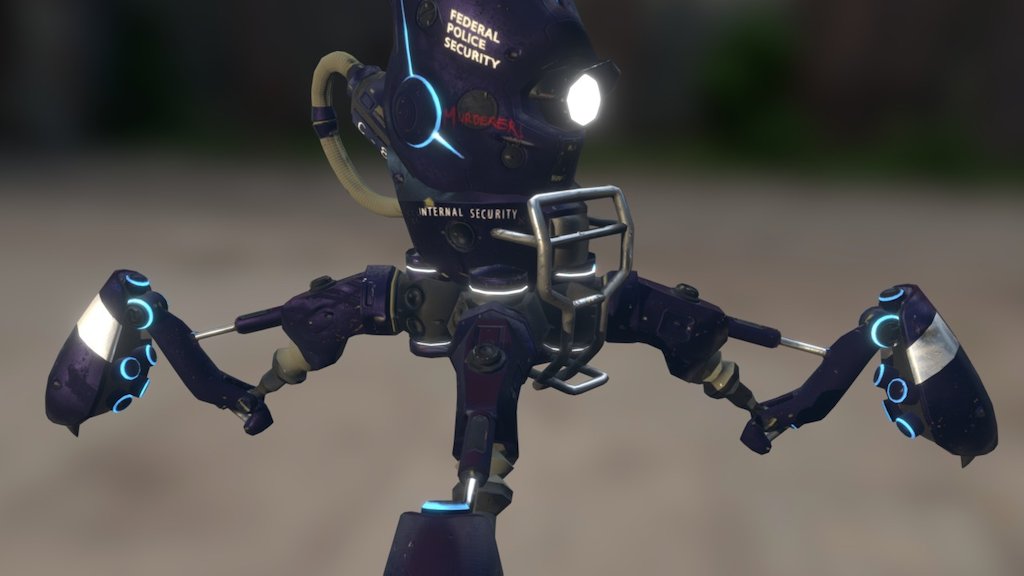 Internal Security Bot - 3D model by milangerard [4fe6ba3] - Sketchfab
