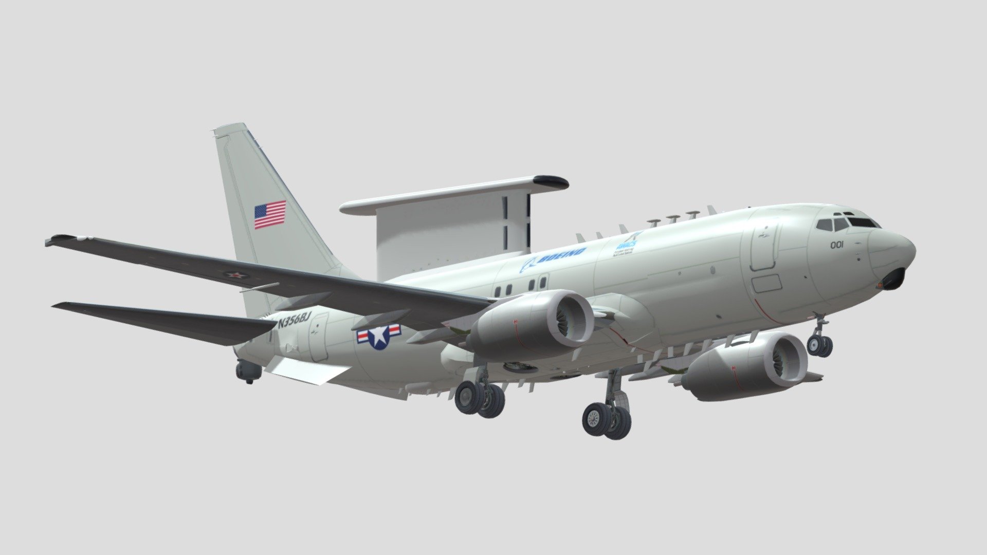 Boeing E-7 Wedgetail AEW&C - Download Free 3D model by Muhamad Mirza Arrafi ...