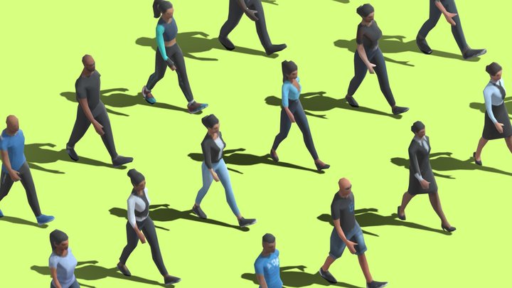 Crowd 3D models - Sketchfab