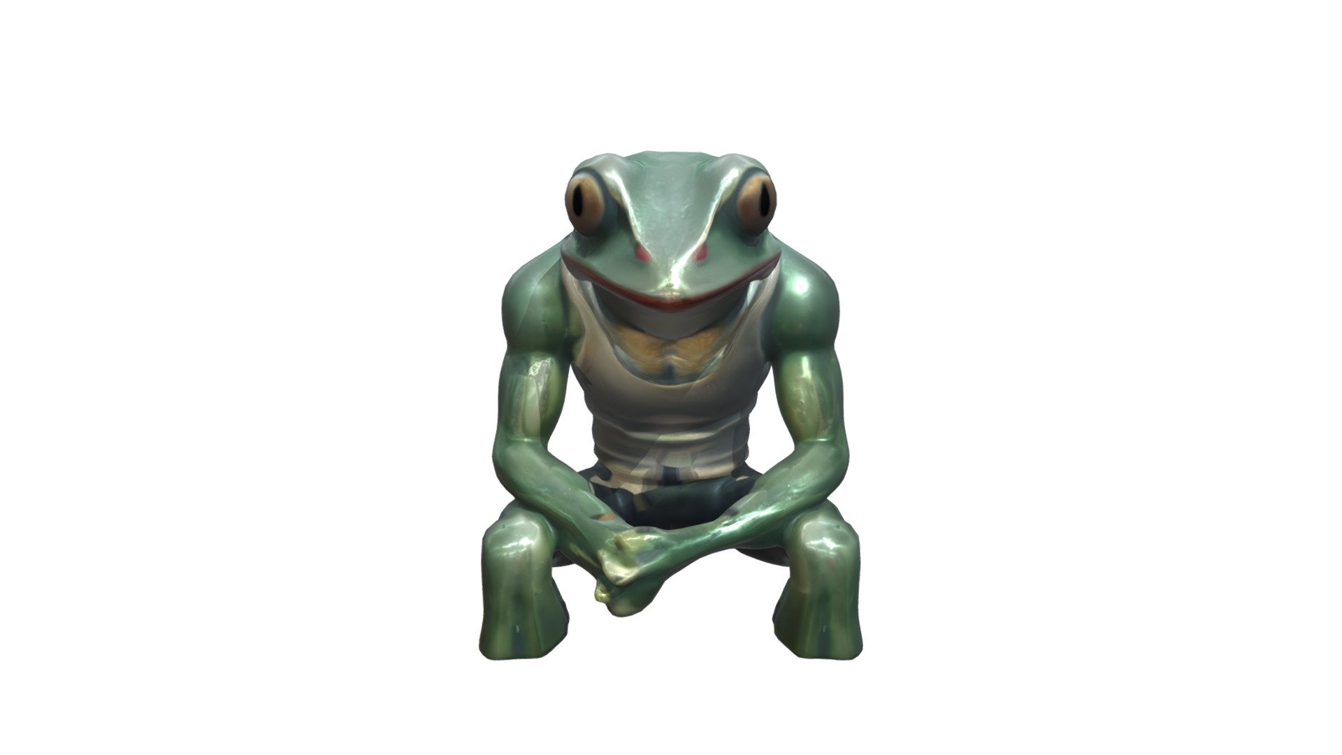 Muscled humanoid frog - 3D model by chefzomlar [4fe8666] - Sketchfab