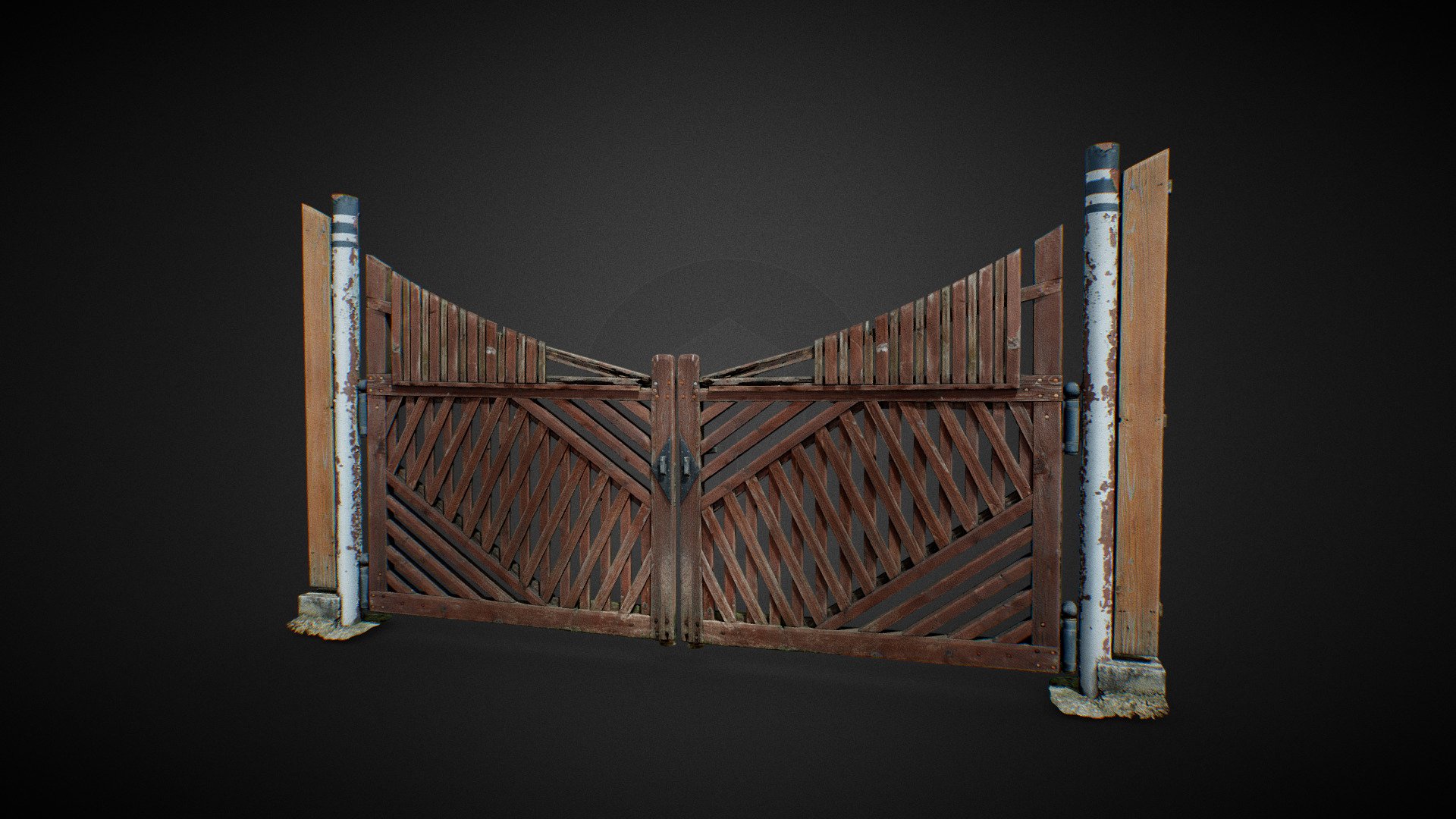 Old Wooden Gate 3D Scan - Buy Royalty Free 3D model by grafi ...