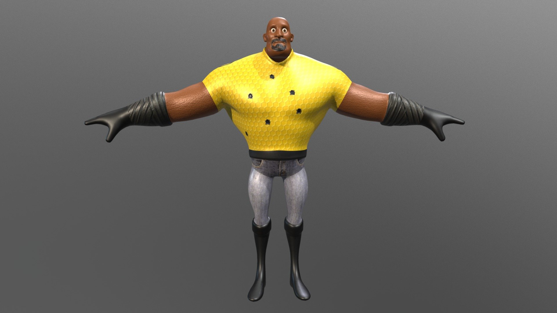 Lucas Kane (Texture Inspired by Luke Cage) - 3D model by geryalvi ...