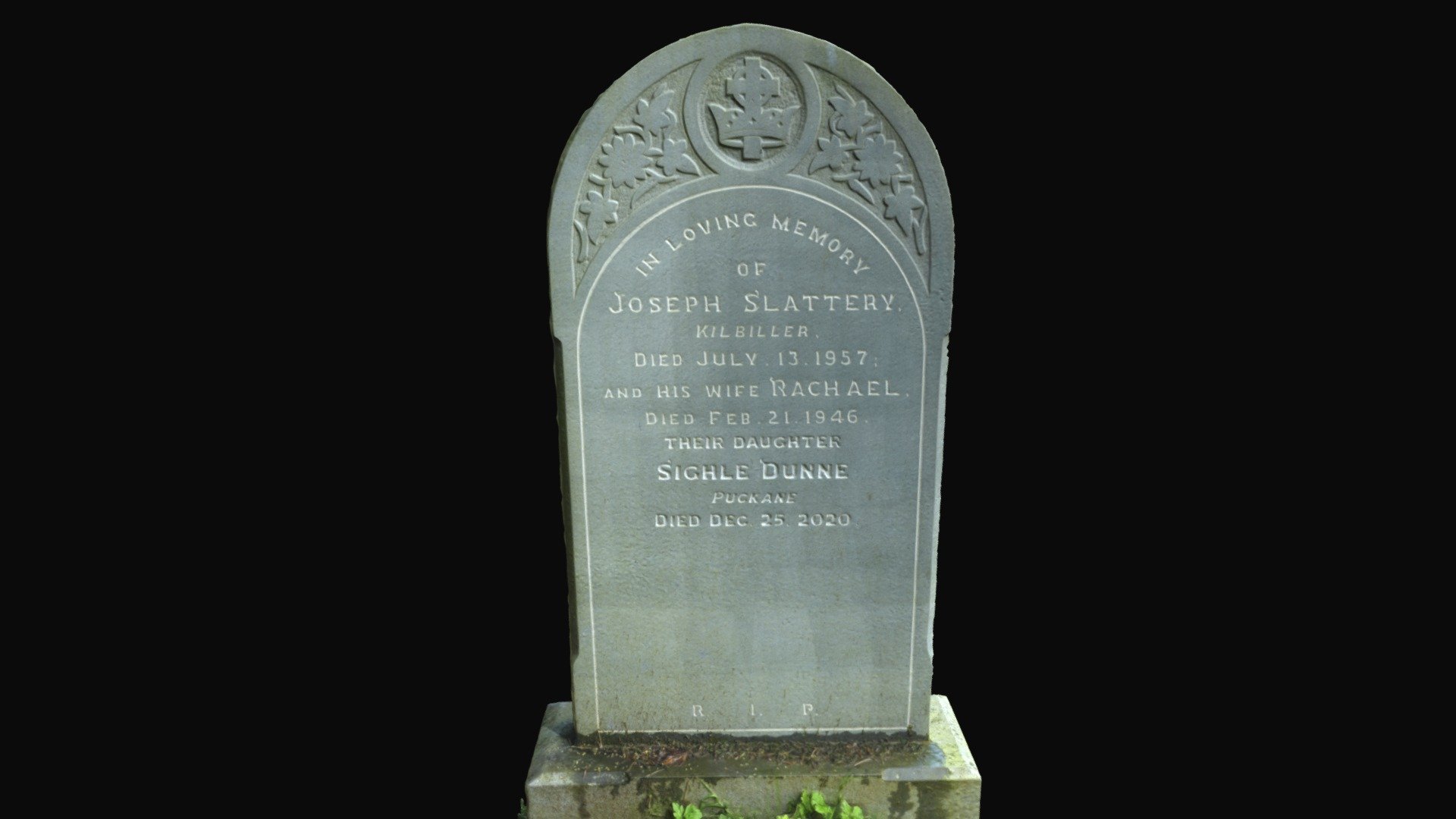 Joseph Slattery Headstone - Download Free 3D model by tippstudies ...