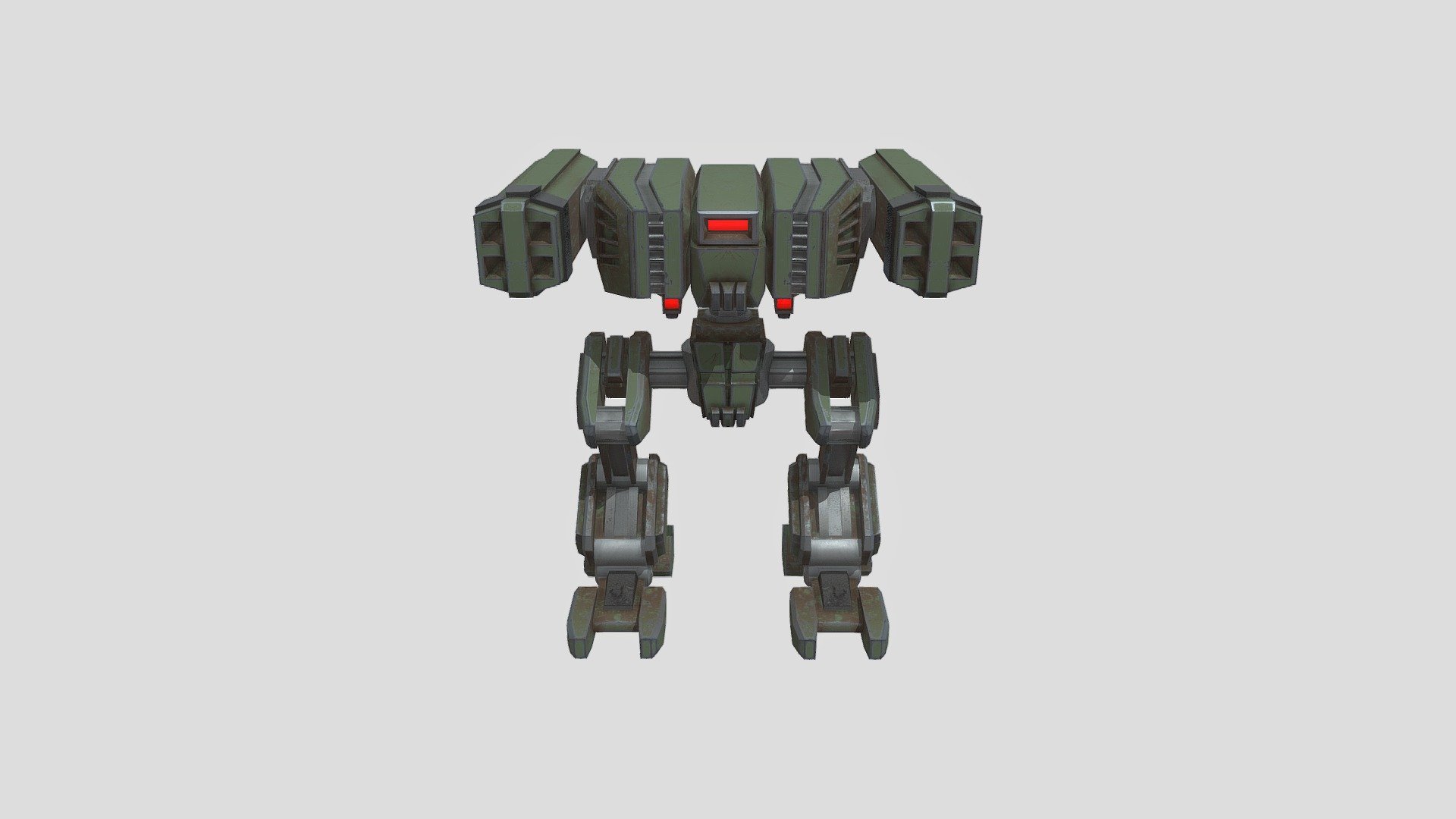 Enemy Mech (with Animations) - 3D model by stormtruck [4fed7f2] - Sketchfab