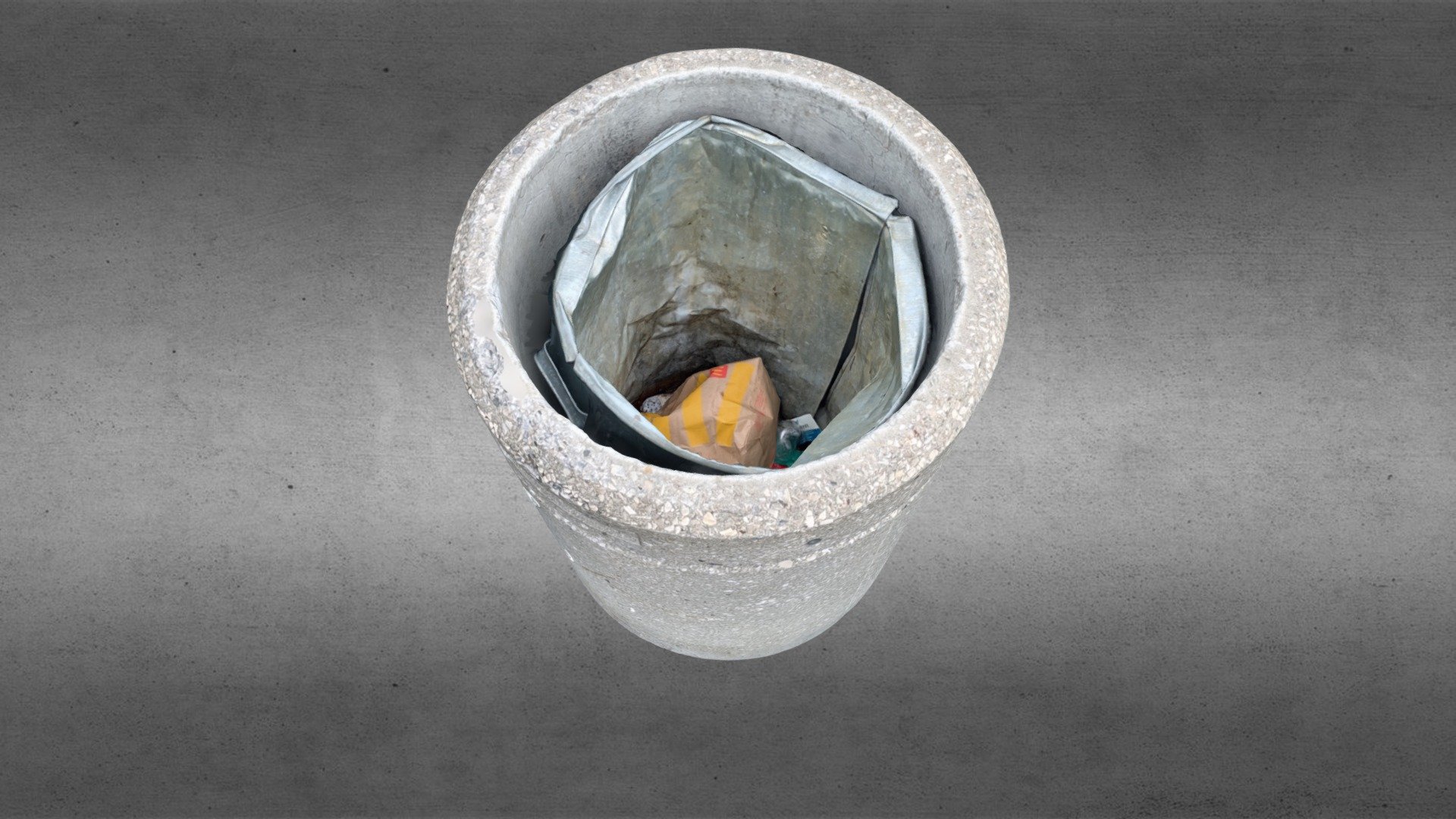 Concrete Trash Bin - 3D model by Hydrand Photogrammetry (@picxels ...