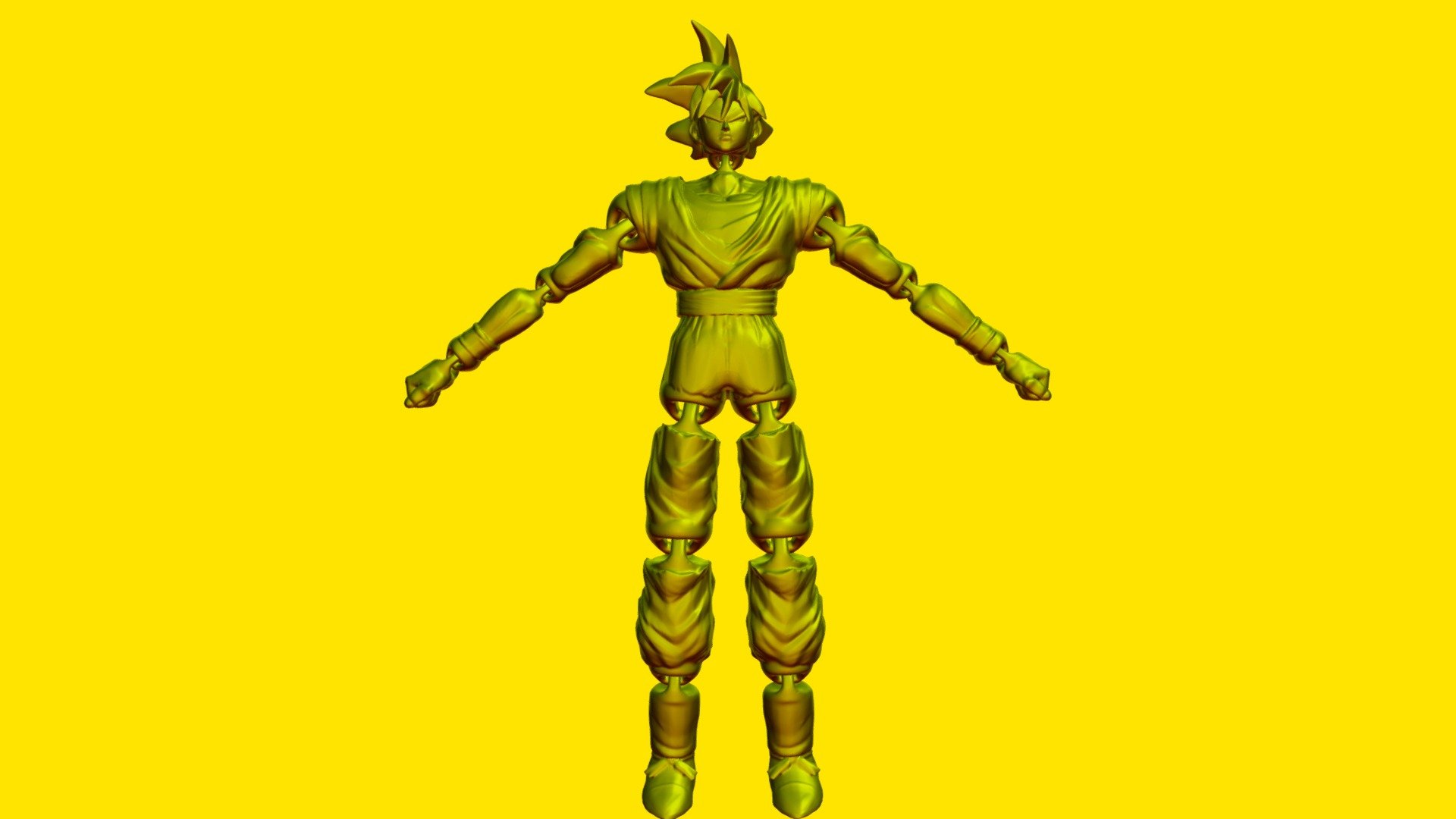 Goku sayan - 3D model by LaboratorioGiratorio [4feea66] - Sketchfab