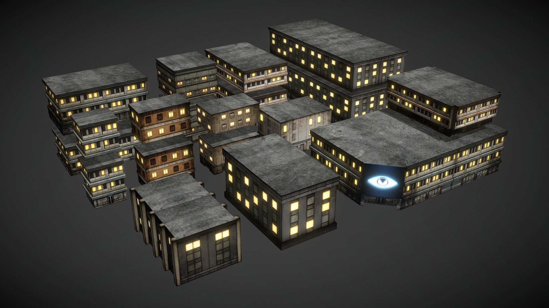 Dystopia City - Buildings - Buy Royalty Free 3D model by BigMiniGeek ...