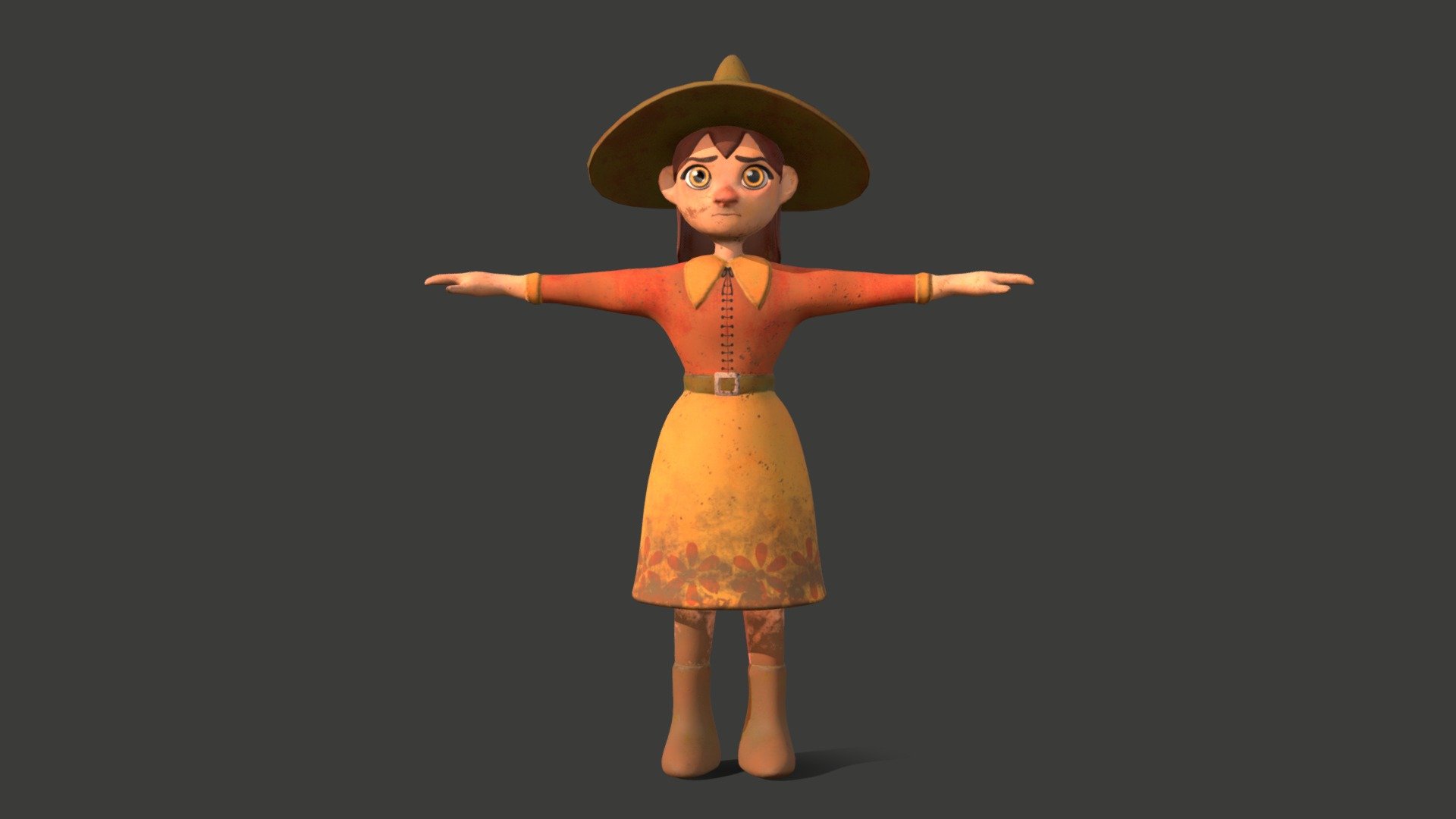 Witch Girl - 3D model by Solo (@hannabk01) [4ff30a3] - Sketchfab
