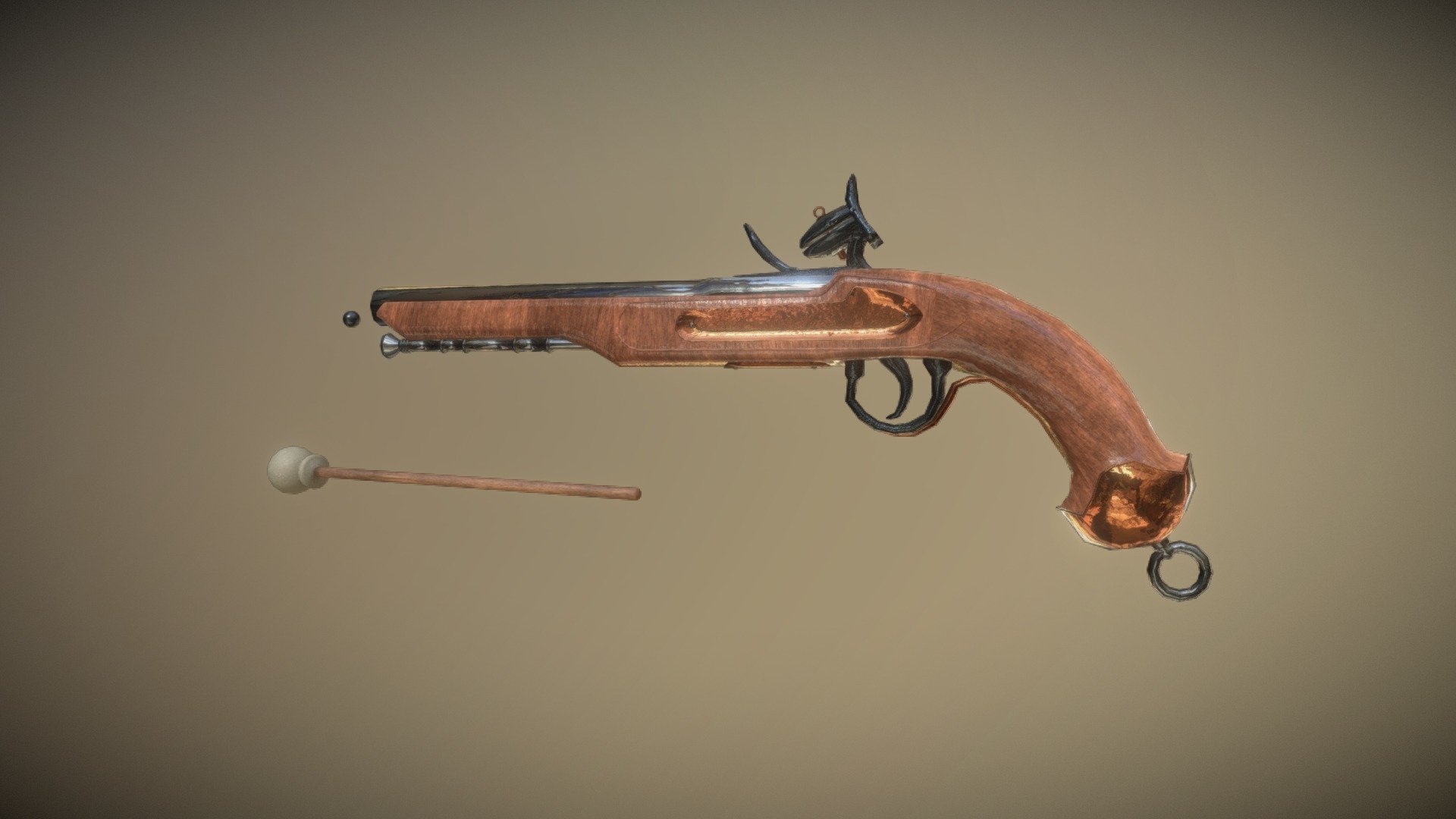 Old Musket Gun - 3D model by FunFant [4ff5f54] - Sketchfab