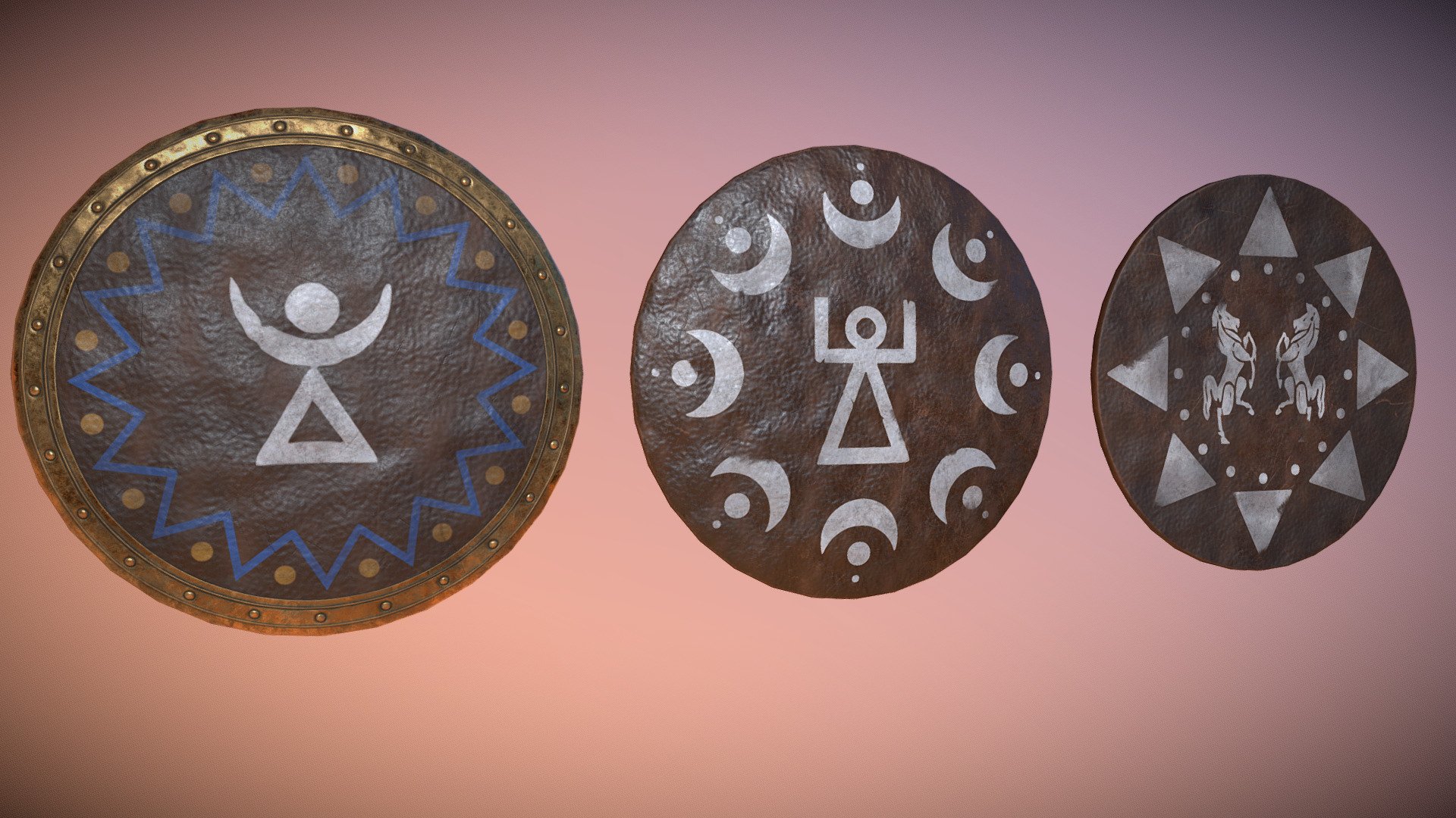 Numidian/Carthaginian round Shields - 3D model by Garrettich [4ff6a4b ...