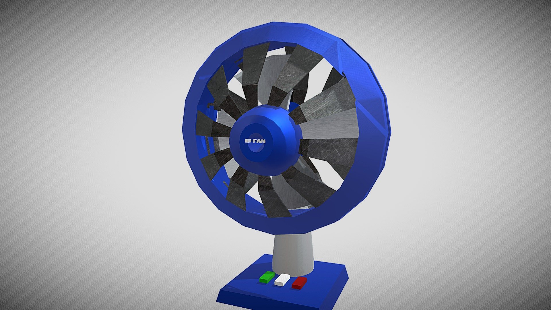 Table Fan 3d model (low poly) - Download Free 3D model by IndieDever YT ...