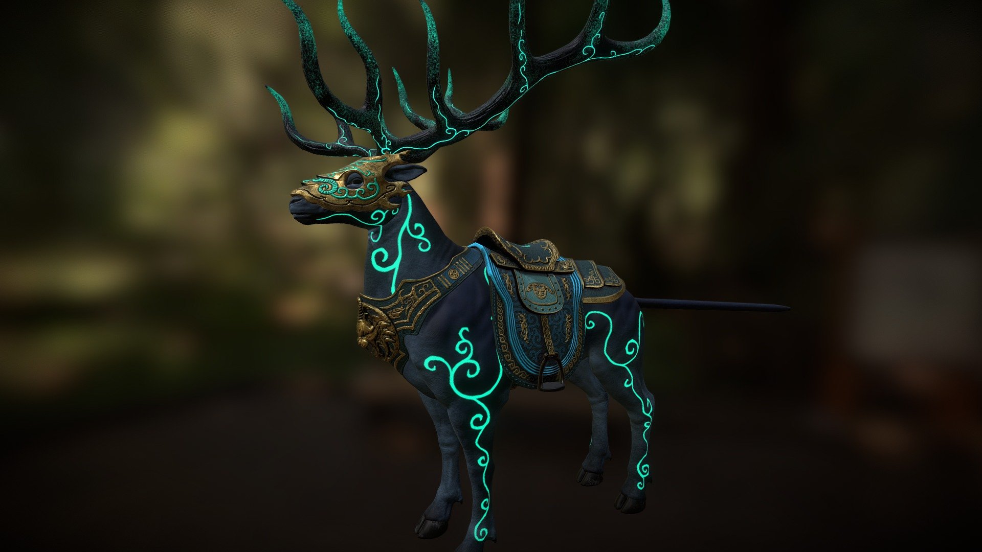 Game ready armored Deer - 3D model by Bimo.999 (@gyamba169) [4ff8878 ...