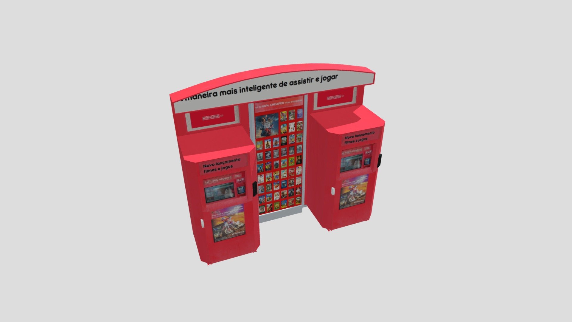 Amercianas DVD Vending Machine 3d Modelos - Download Free 3D model by ...