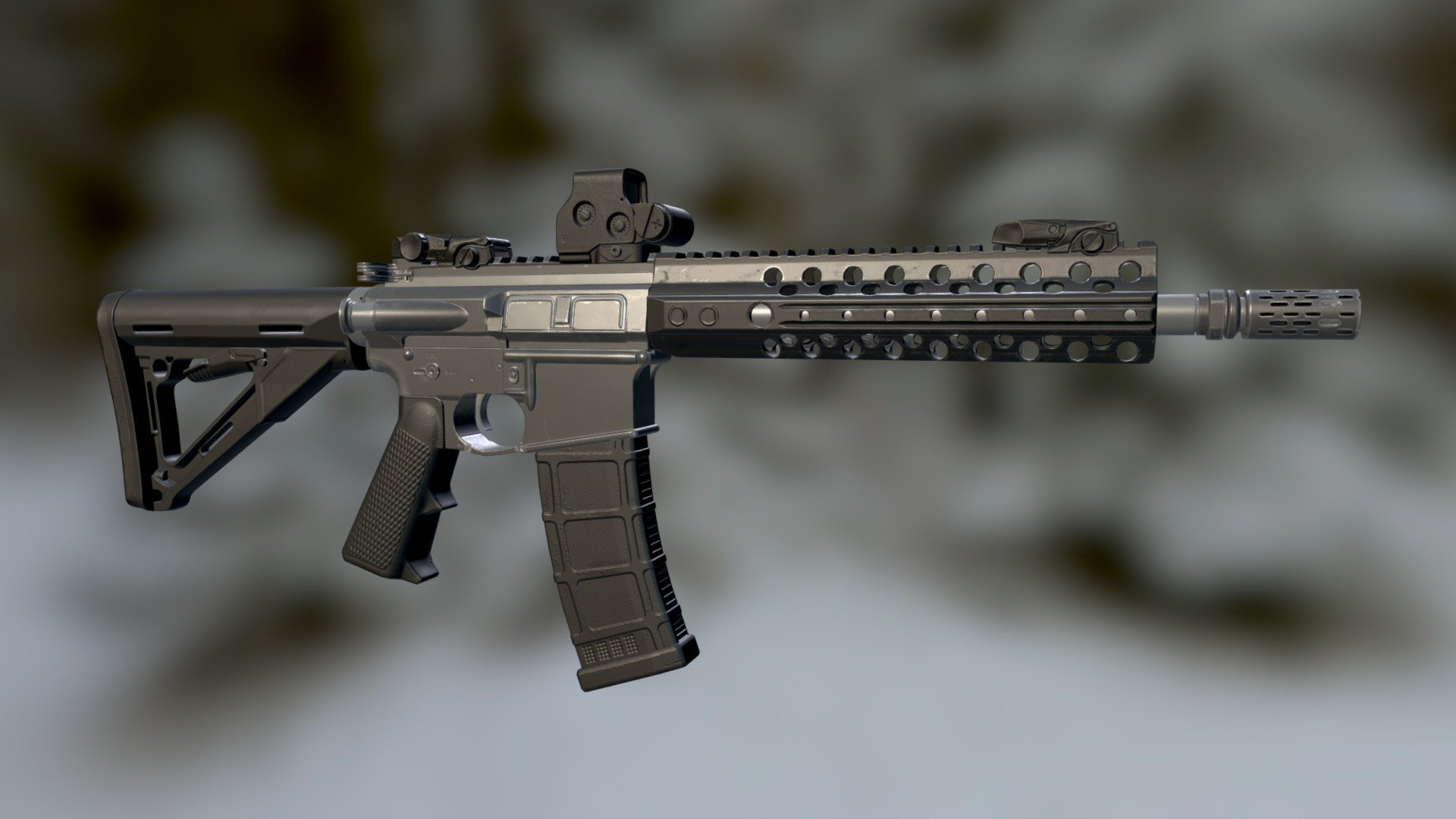 AR-15 - 3D model by Yumdream [4ffdb12] - Sketchfab