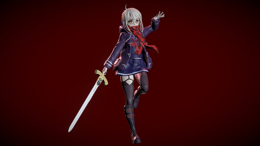 [Fanart] Mysterious Heroine X (Alter) - 3D model by rozenrot [4ffe1fa ...