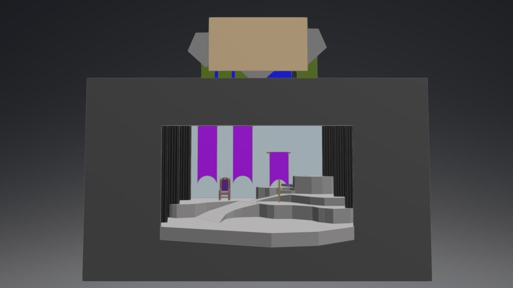 Macbeth Scenic Design - 3D model by Carmen Horn (@CarmenHorn) [4ffec96 ...