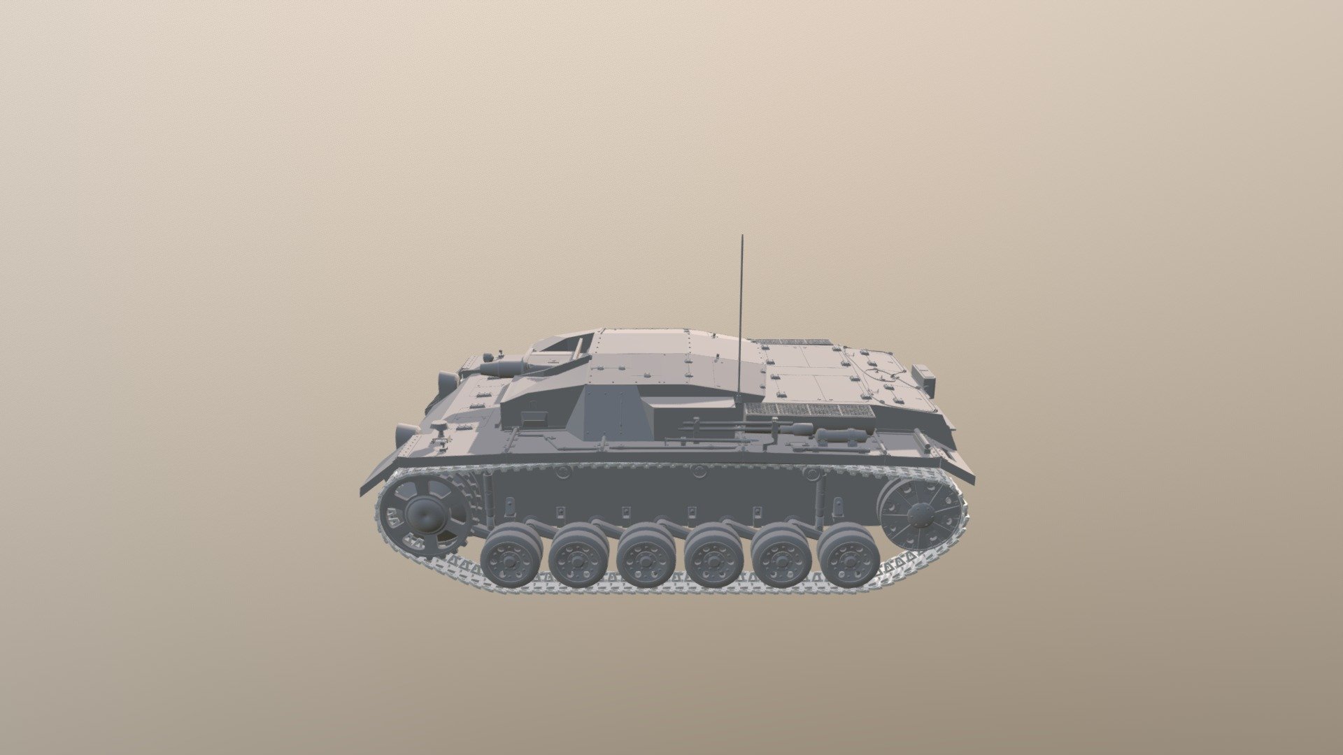 Stug_aus-b - Download Free 3D model by krowdel [4rwbDIw] - Sketchfab