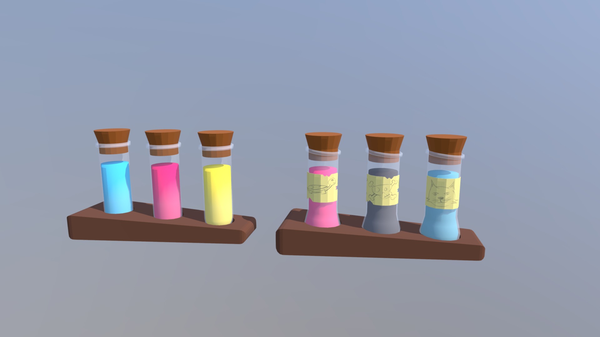 Potions - Test Tubes - Download Free 3D model by Yecats (@yecats131 ...