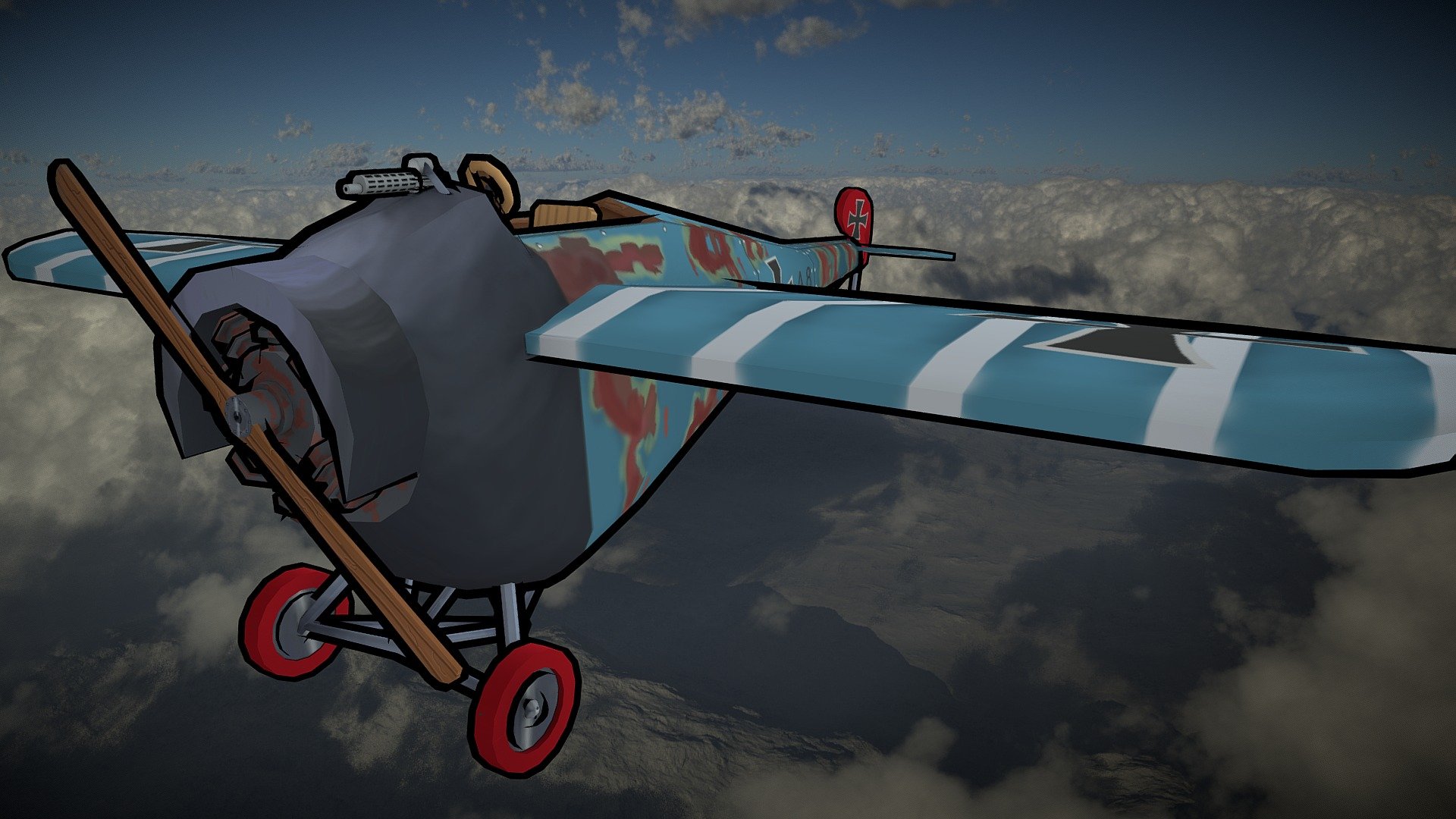 Fokker E3 Late - Flying Circus - Download Free 3D model by ...