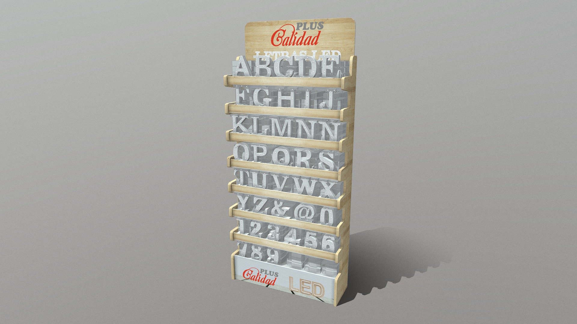 shelves of goods（letras） - 3D model by LOVEMYBAMBOO_Yixuan (@PANDAYU ...