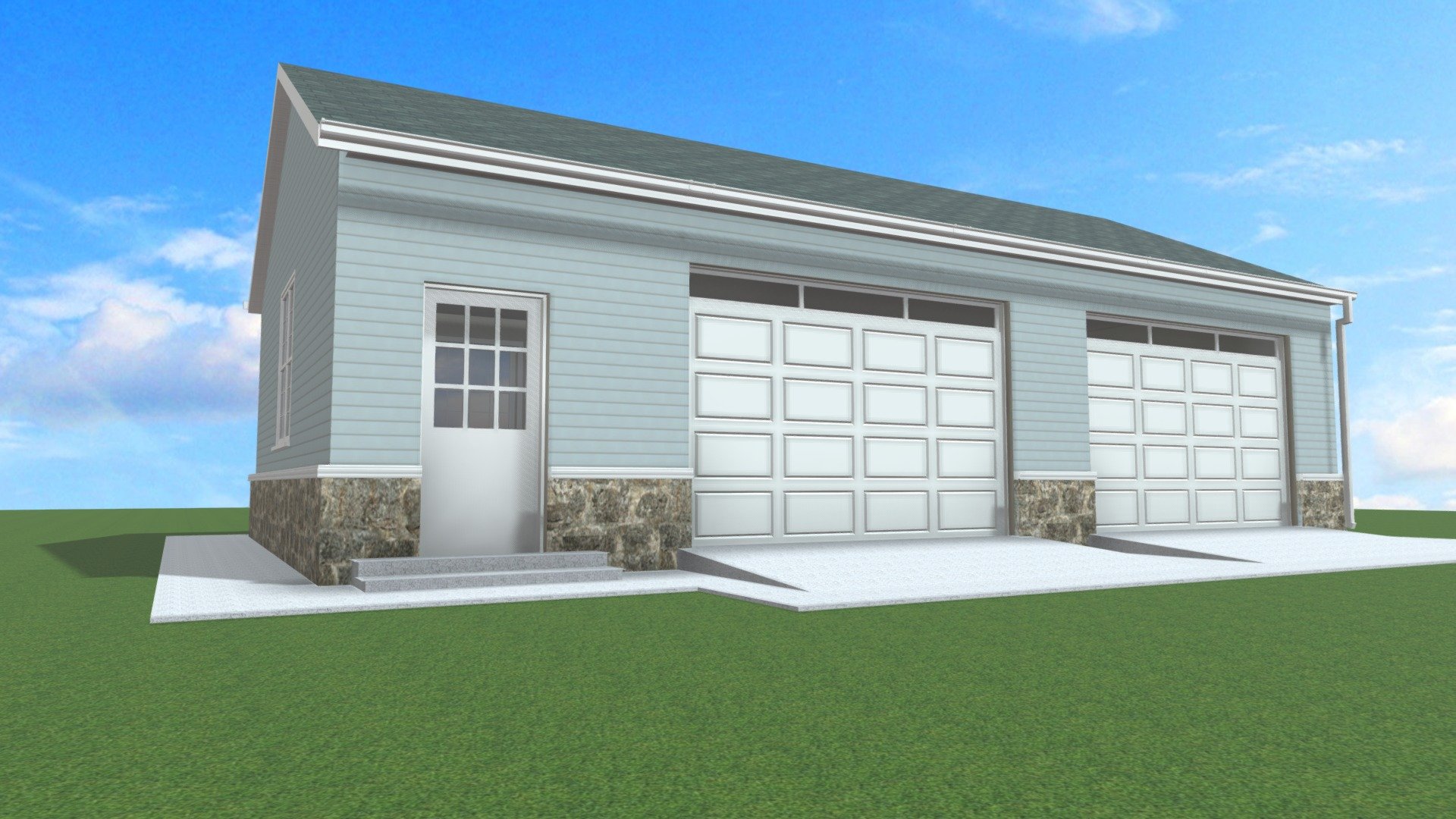 US Garage - 3D model by Virtual Teic (@dyb) [500cdb3] - Sketchfab