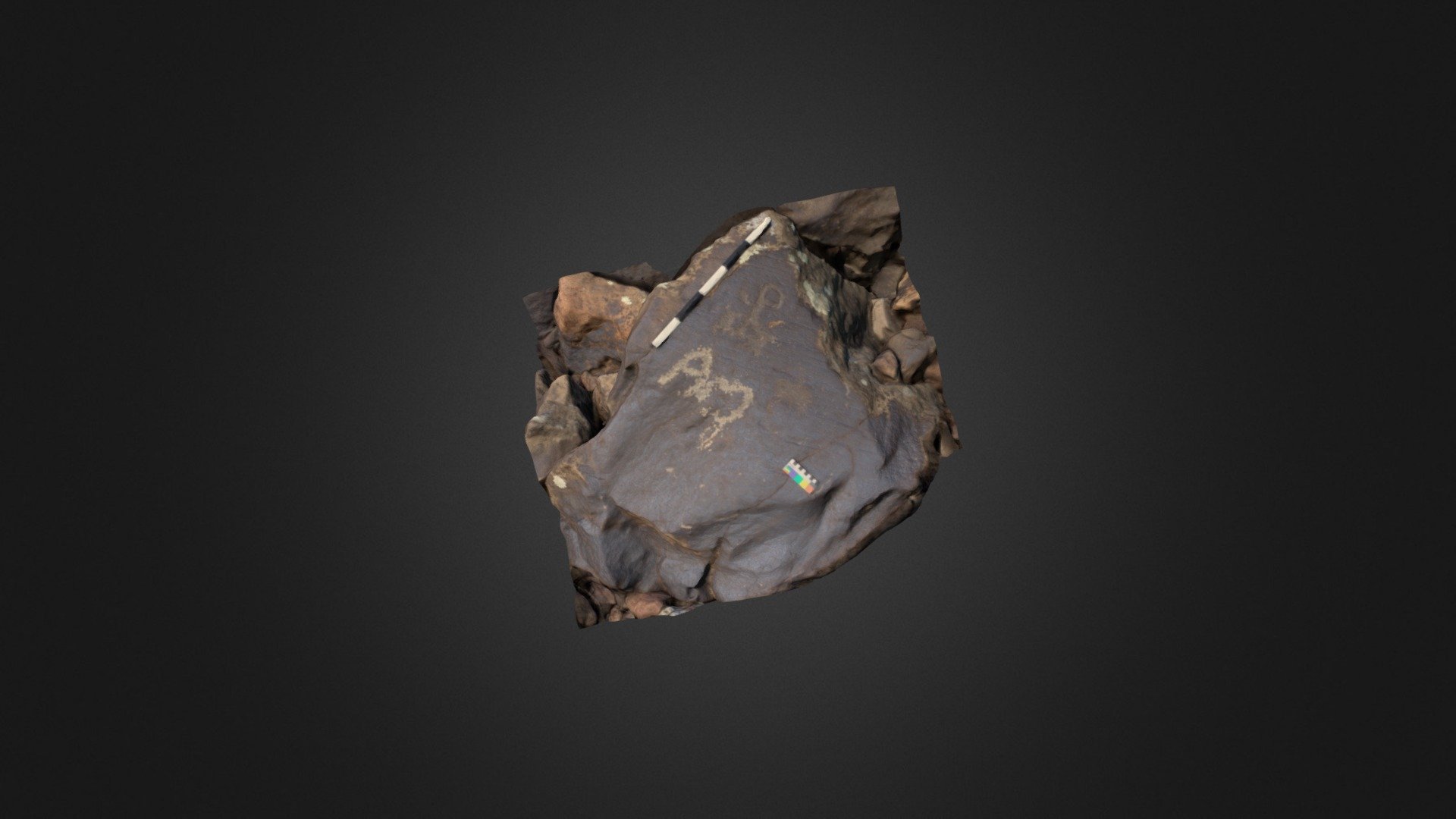 Rock 757 (2013) - 3D model by Ughtasar rock art project ...