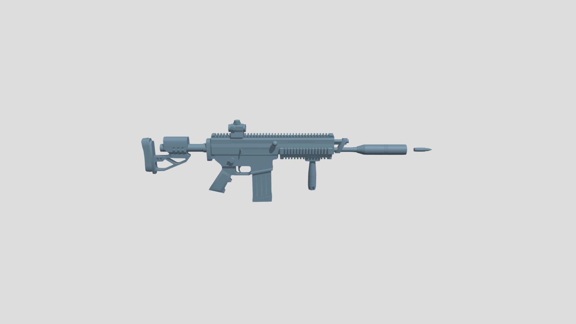 Simple Rifle - Download Free 3D model by vrgpn [500dec2] - Sketchfab