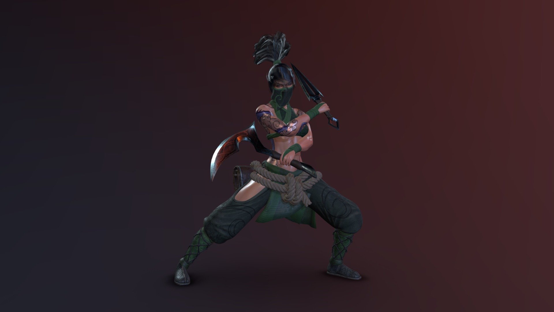 Akali Model - 3D model by Woophy (@woophy101) [500ed8e] - Sketchfab