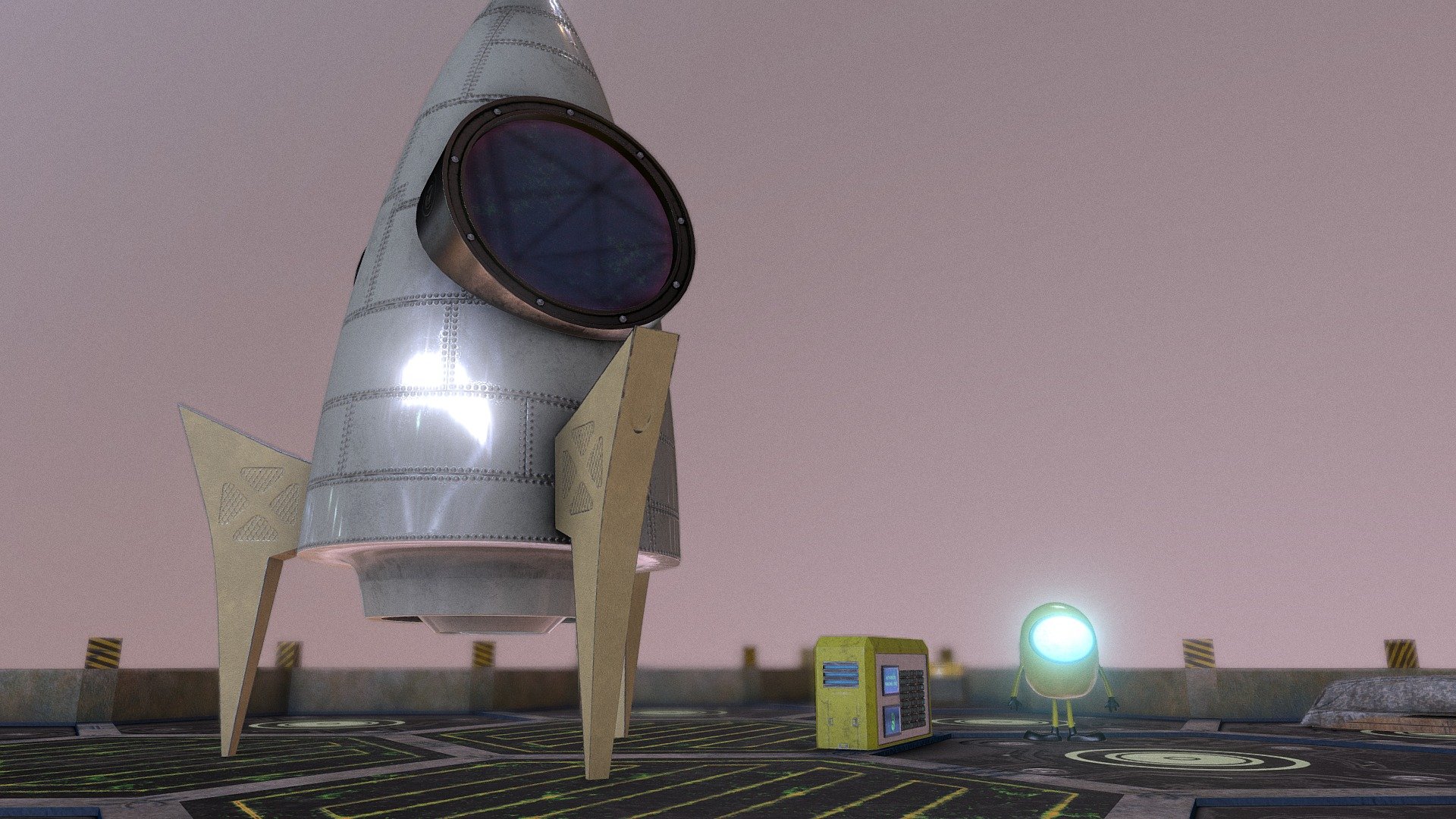 Low Poly Sci-fi Environment - 3D model by CG Buzz (@Tapan_S) [5011227 ...