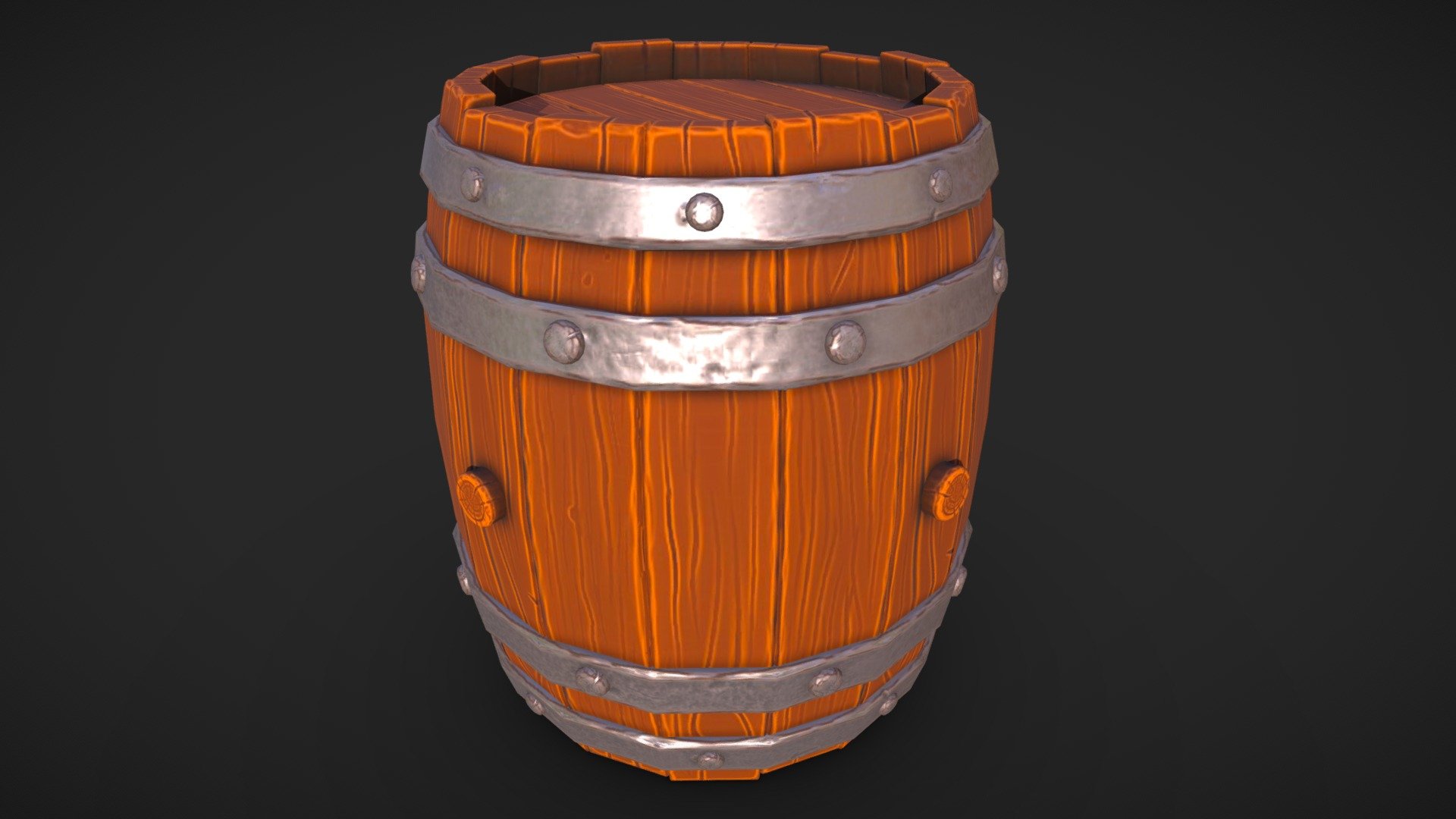Stylized Barrel - 3D model by Buffoa [5013ff2] - Sketchfab