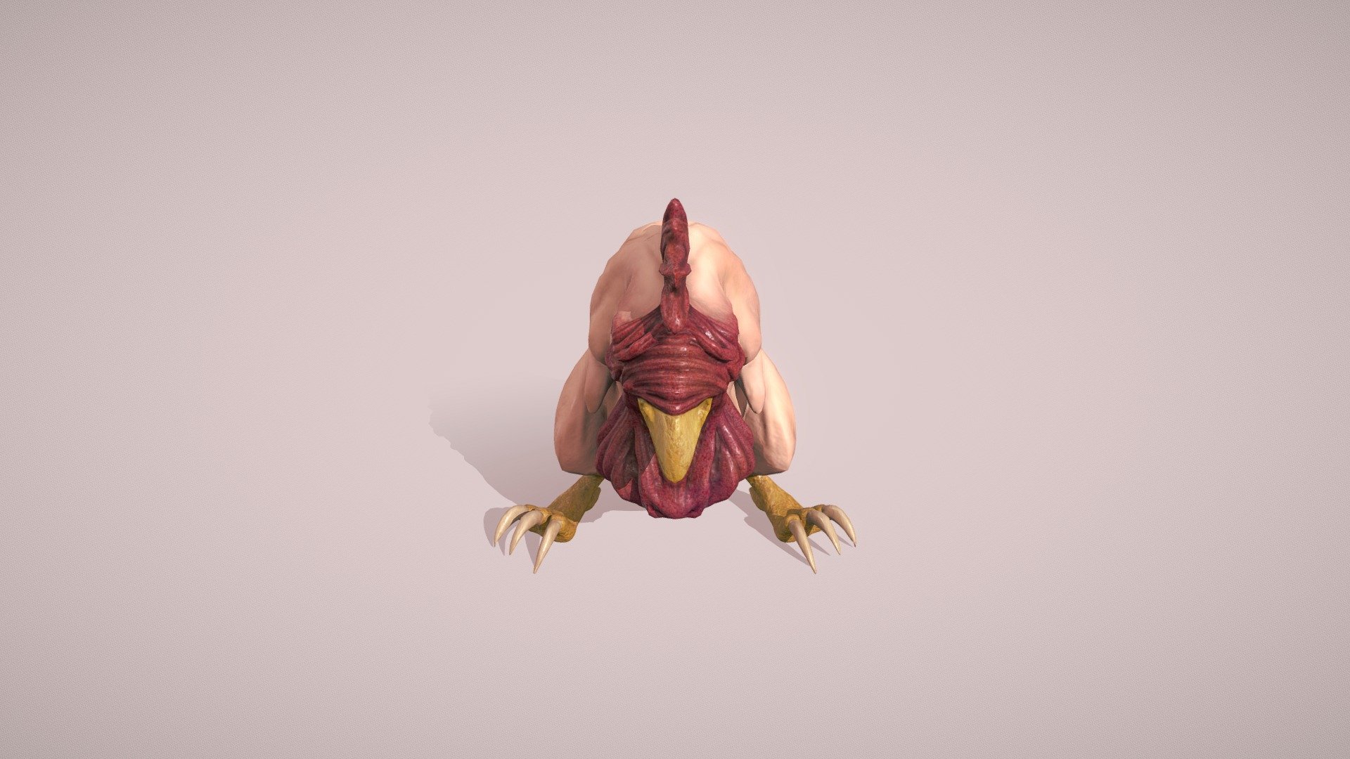 Rooster monster - Download Free 3D model by Rosannsketch [5016620 ...