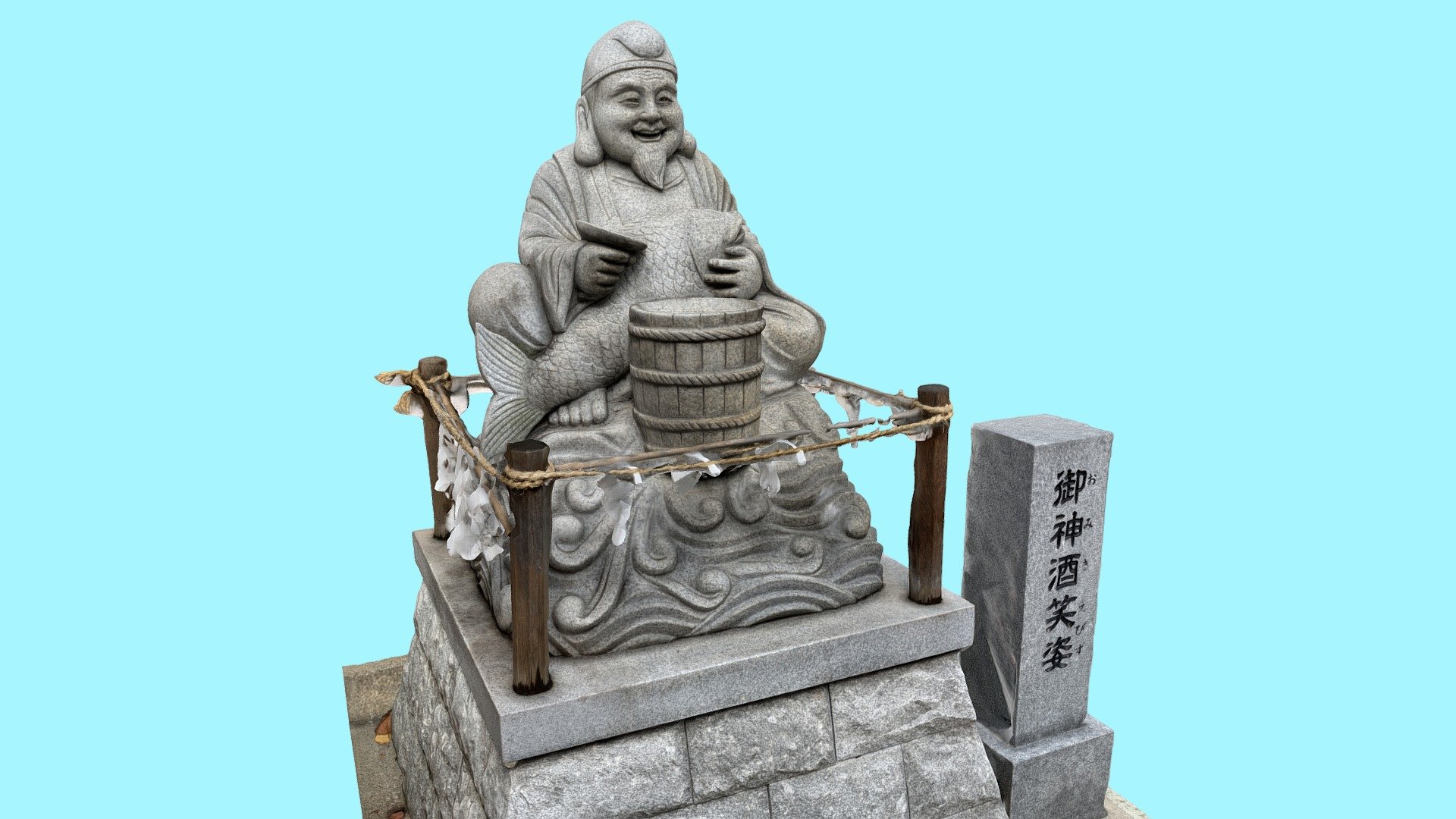 Ebisu God of Sake - 3D model by Koto3D Stephane Vogley (@sayavog ...