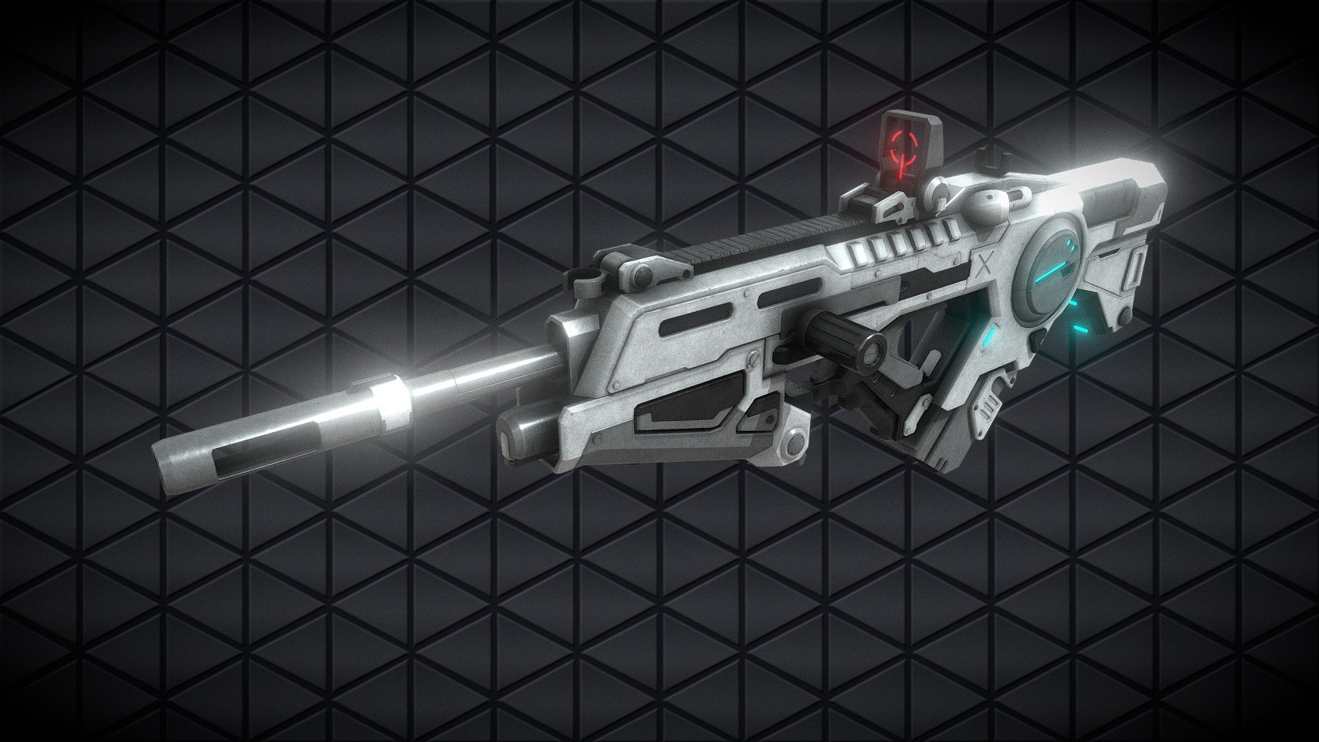 Sci-fi gun assault rifle 003 - Buy Royalty Free 3D model by Art ...