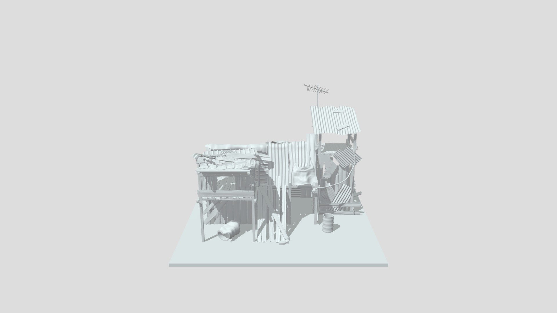 Junk Shack - 3D model by Mathilde Magoni (@ZuquitAlpha) [501bd9f ...