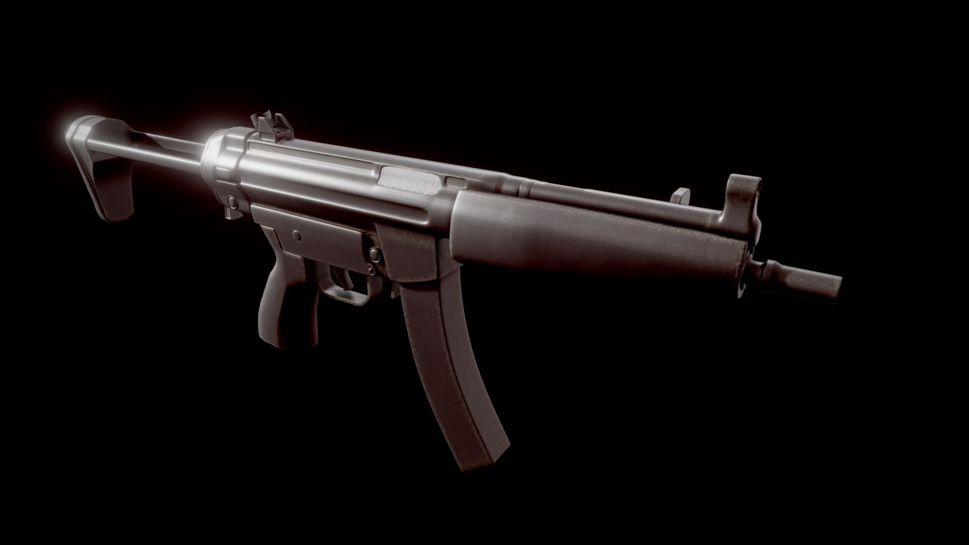 H&K MP5 SubMachine Gun - Gameready - Download Free 3D model by UnSkillZ ...