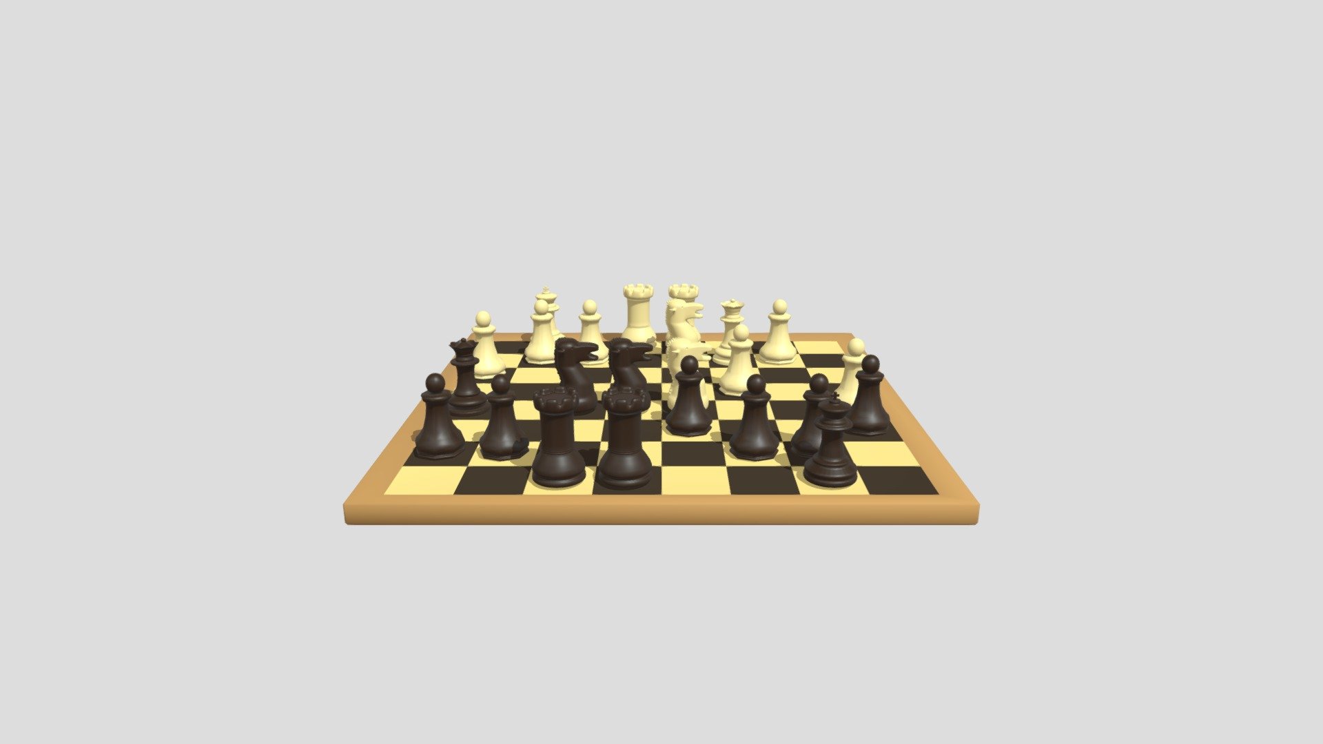 Chess Game - Download Free 3D model by MithunanJ [501d17e] - Sketchfab