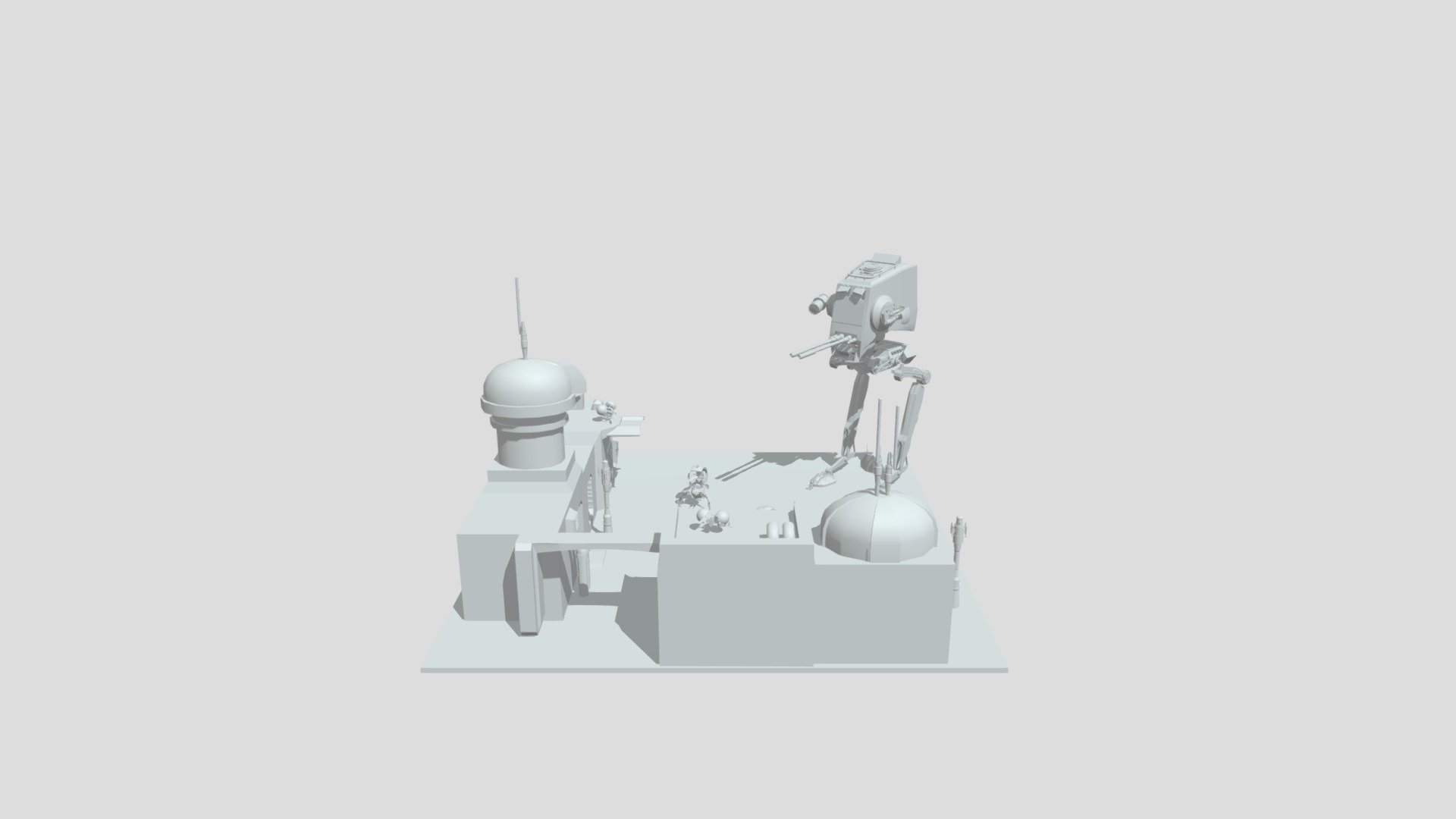 Star Wars Diorama - 3D model by Tomas D'Ambra (@tomasdambra) [501e8c0 ...