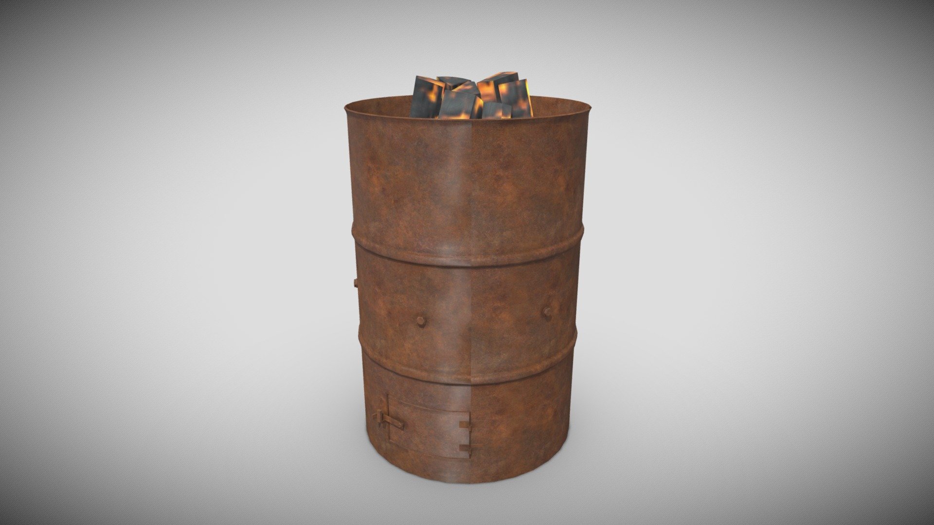 Rusty Burn Barrel - Download Free 3D model by temuuuuh (@artem.velet ...