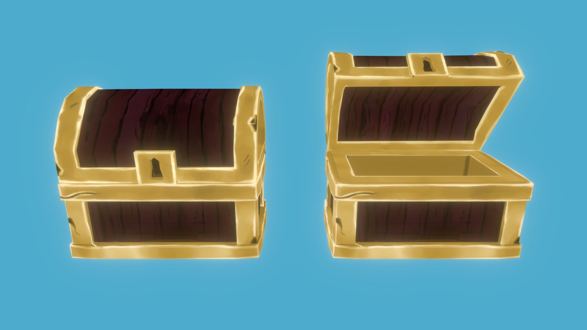 Cartoony treasure chest - Download Free 3D model by fruitsue [502013a ...