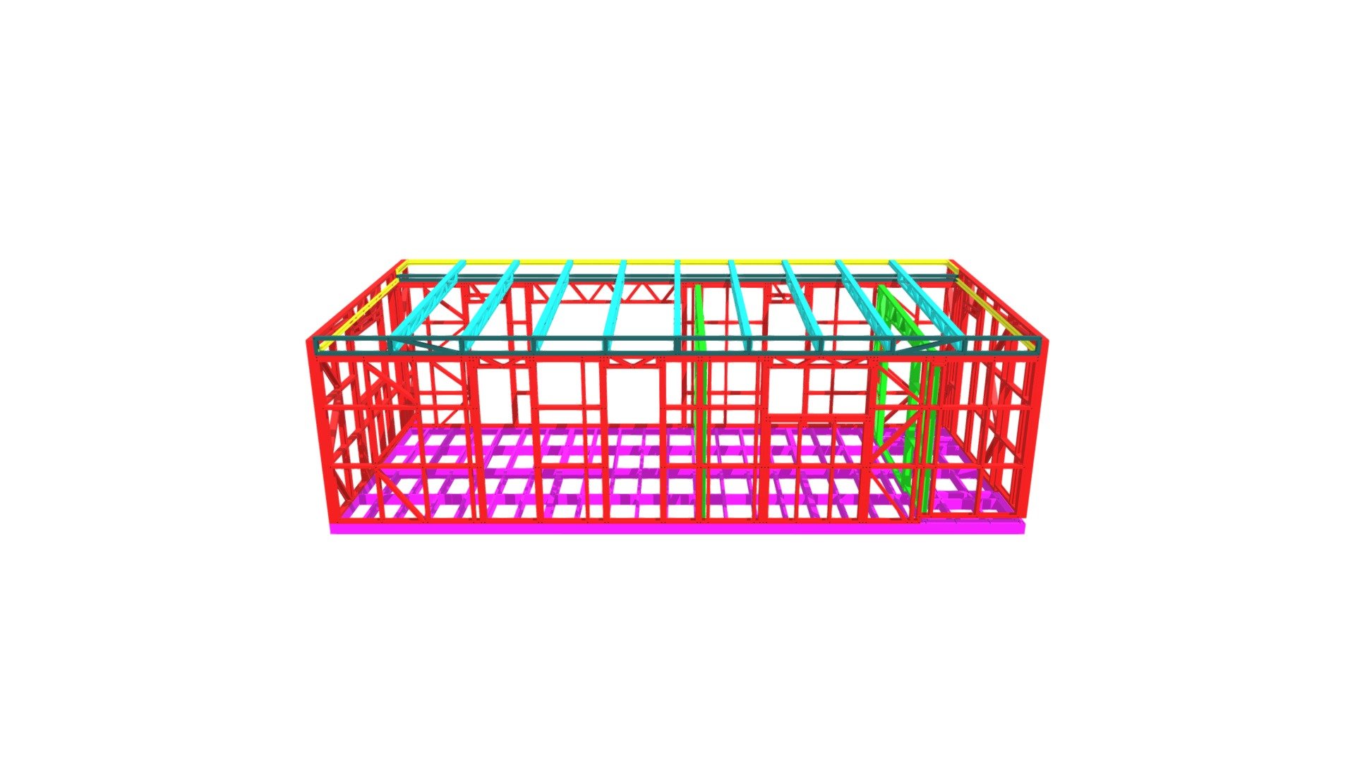Rafter Roof/Ceiling Design Example - Download Free 3D model by Steel ...