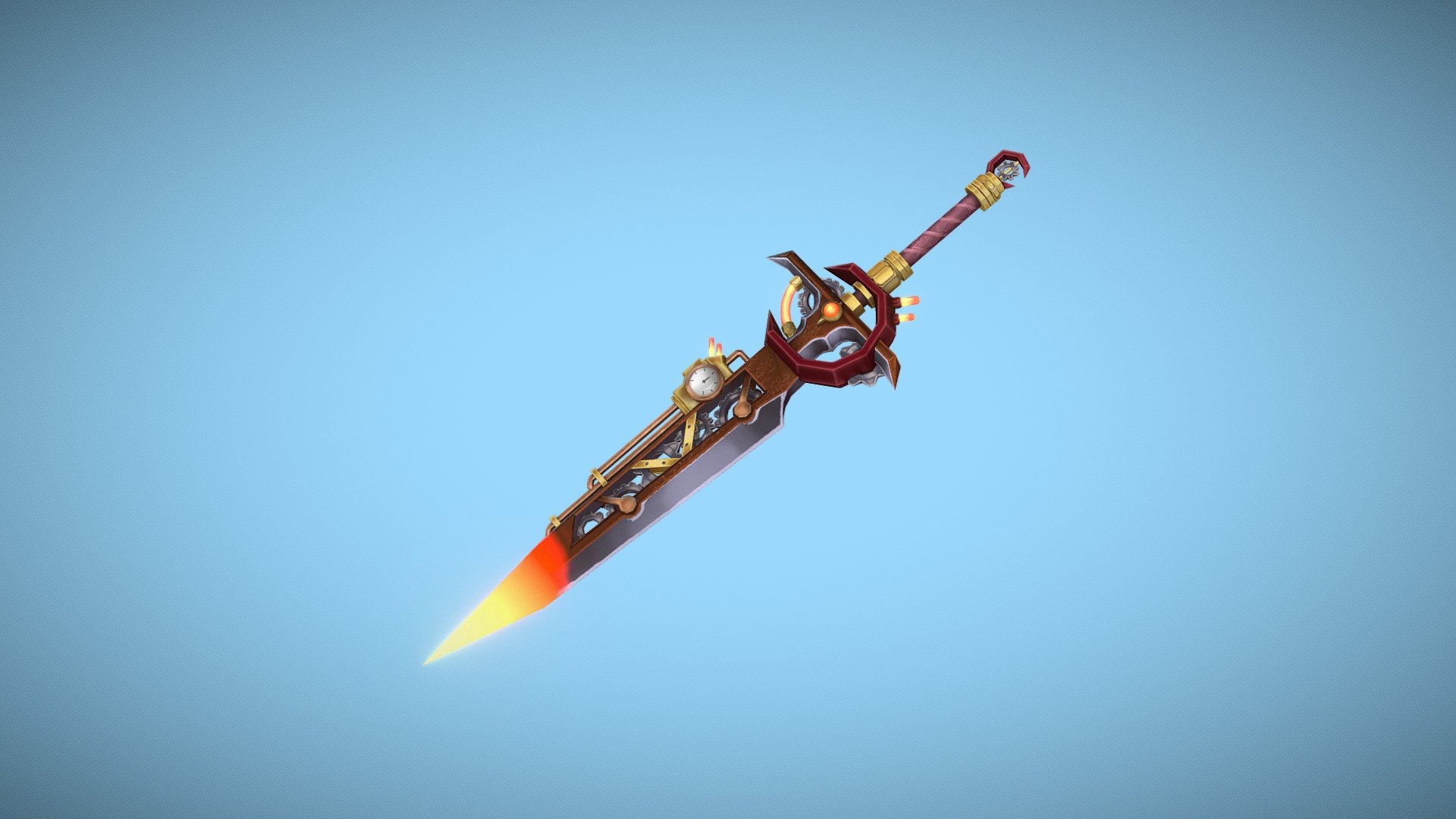 [Student Work] Heated Steampunk Sword - 3D model by ErikaP [502bb80 ...