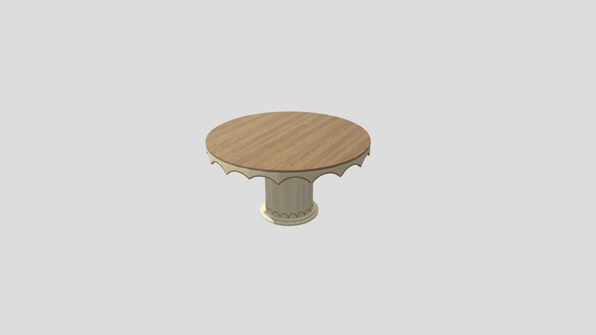 Bàn ăn tròn Runam 4 chỗ - 3D model by akaagent [502cfe5] - Sketchfab