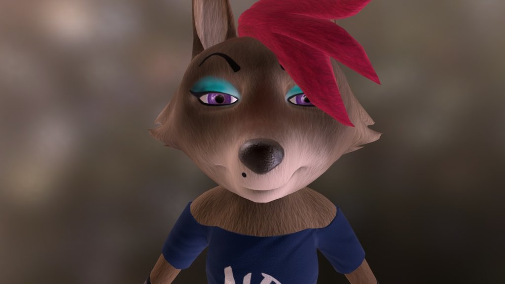 Coyote Model - 3D model by Ariel Weir (@digitalmermaid) [502d2b4 ...