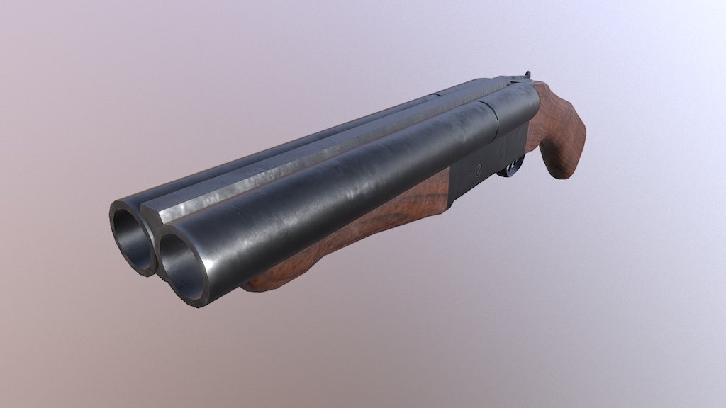 Double Barrel Shotgun - 3D model by yosohuta [5033b69] - Sketchfab