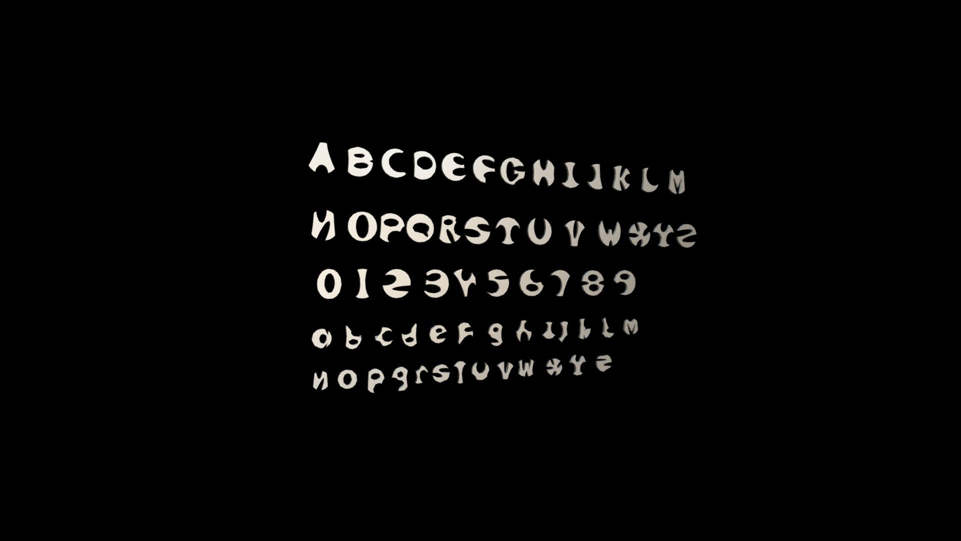RODROUND Font LowPoly - Download Free 3D model by Kurt Schuster ...